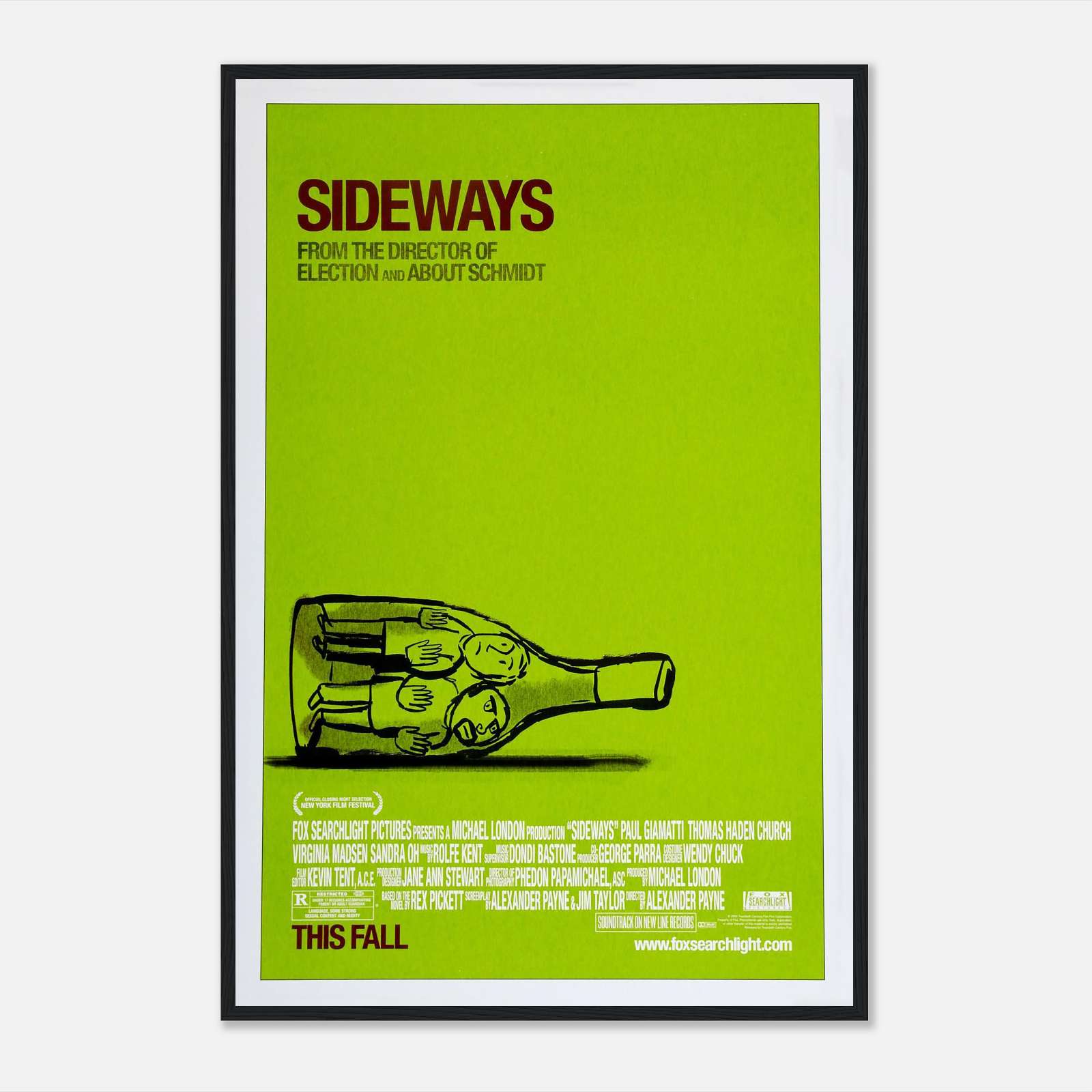 Sideways Movie Poster, Film Poster, Full-Size Poster, Ready to Hang ...