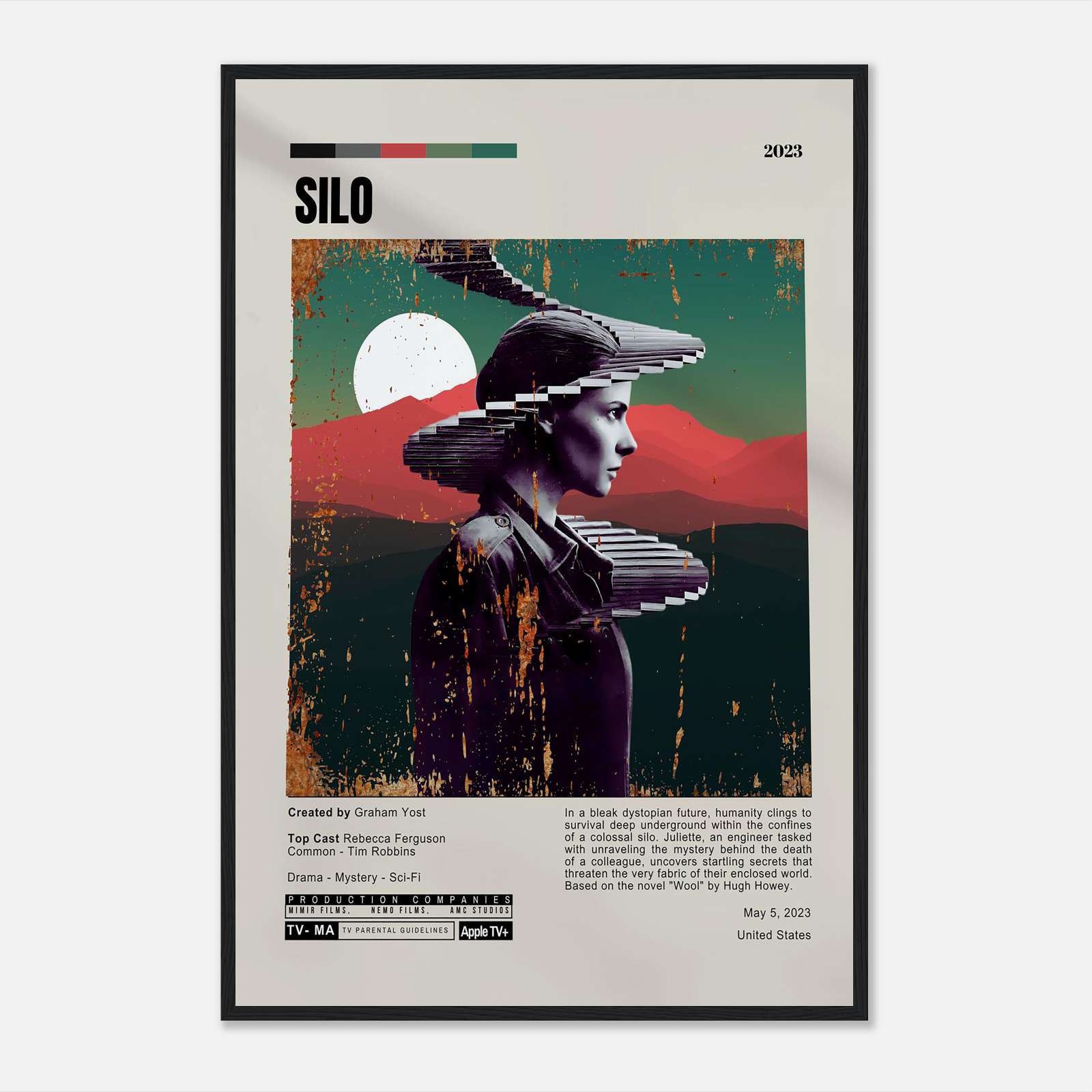 Silo Tv Series Poster, Sci Fi Movie Poster, Film Poster, Full-Size ...