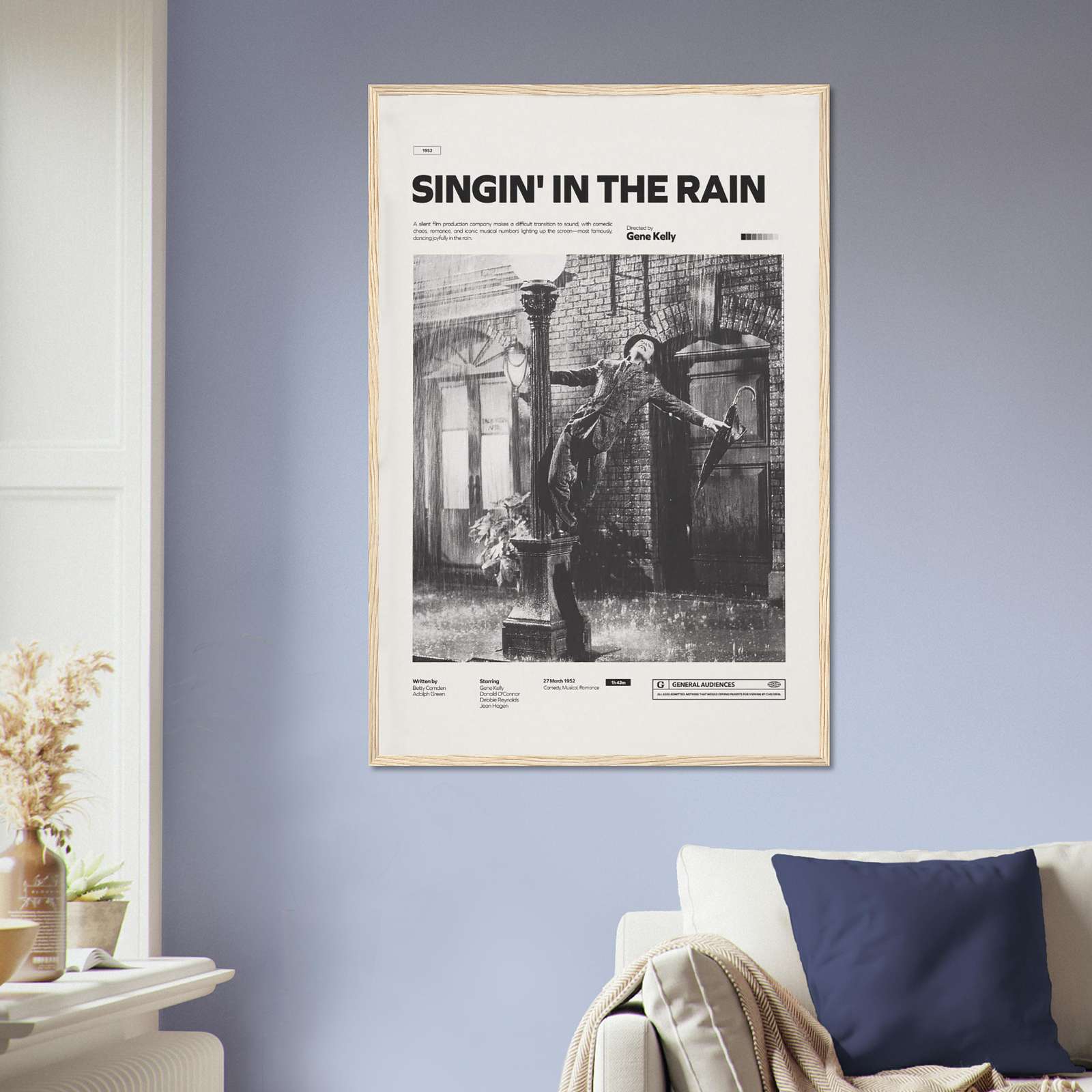 Singin' In The Rain Poster, Iconic Musical Romance Movie Singin' In The ...
