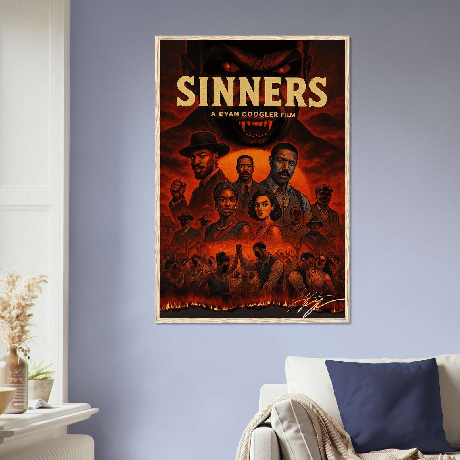 Sinners Movie Poster, 2025 Movie Poster, Full-Size Poster, Ready to ...