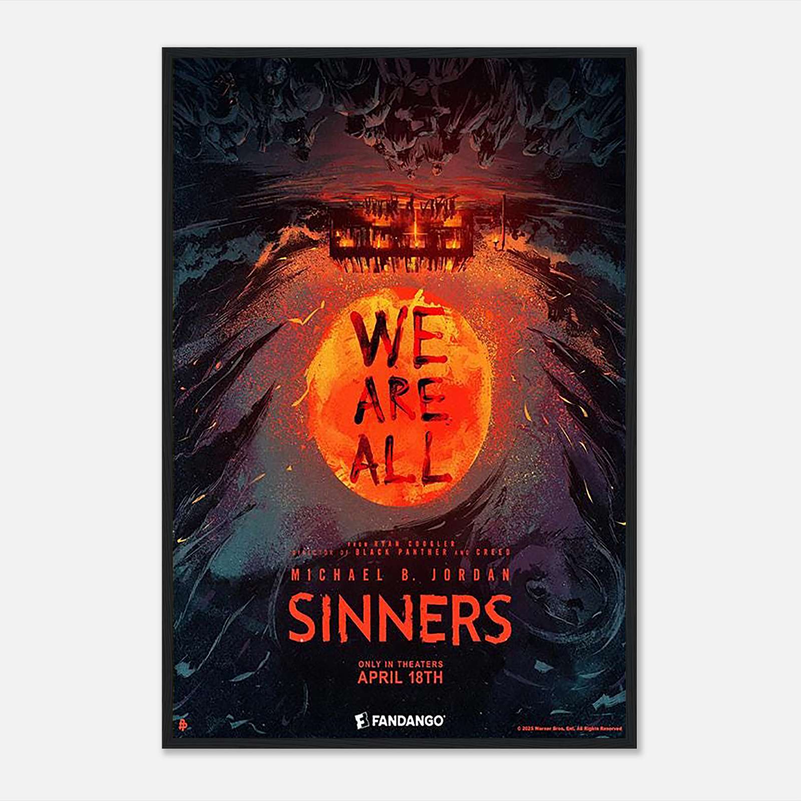 Sinners Movie Poster, Film Poster, Full-Size Poster, Ready to Hang - Citiesbox