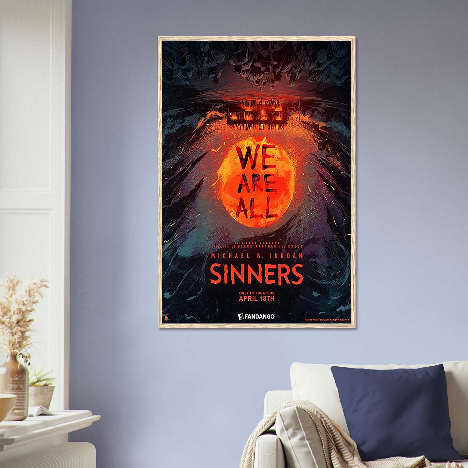 Sinners Movie Poster, Film Poster, Full-Size Poster, Ready to Hang - Citiesbox