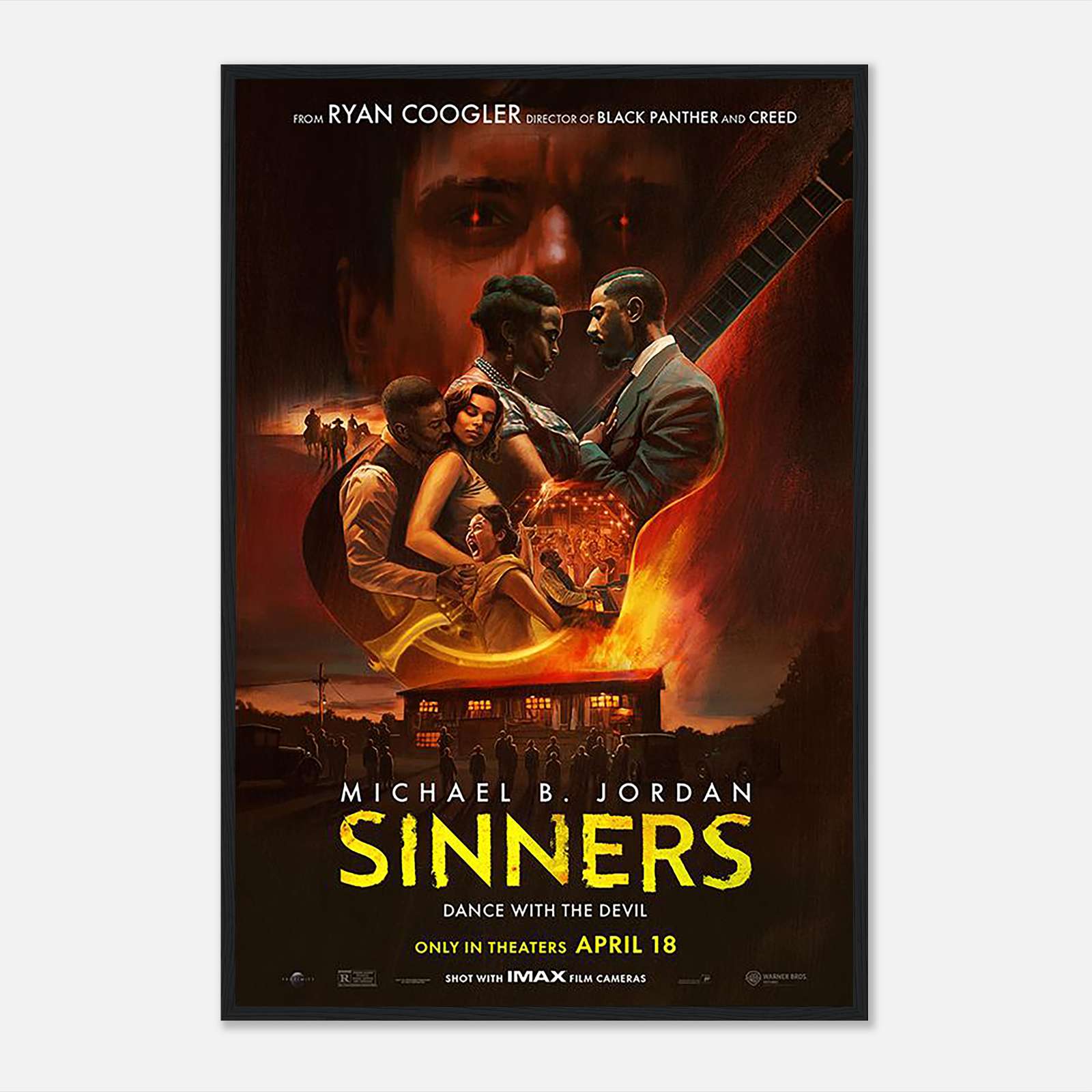 Sinners Movie Poster, High Quality Canvas Print, 2024 Movie Poster ...