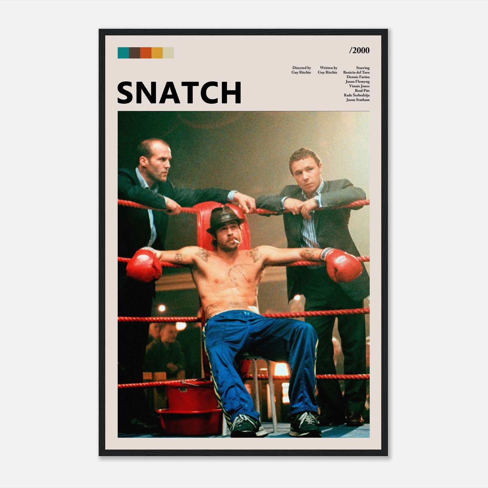 Snatch Movie Poster, Vintage Movie Poster, Film Poster, Full-Size ...