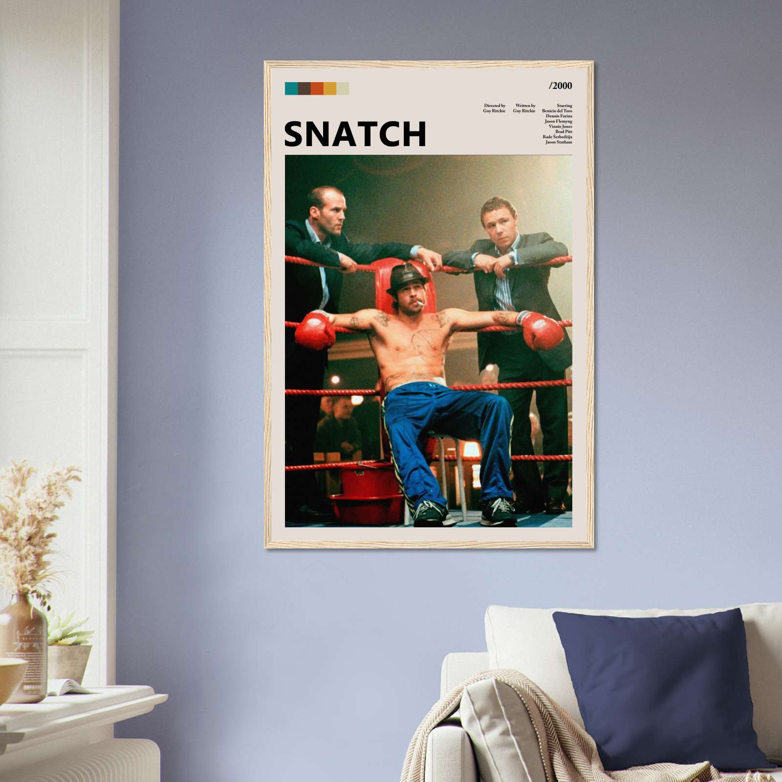 Snatch Movie Poster, Vintage Movie Poster, Film Poster, Full-Size ...