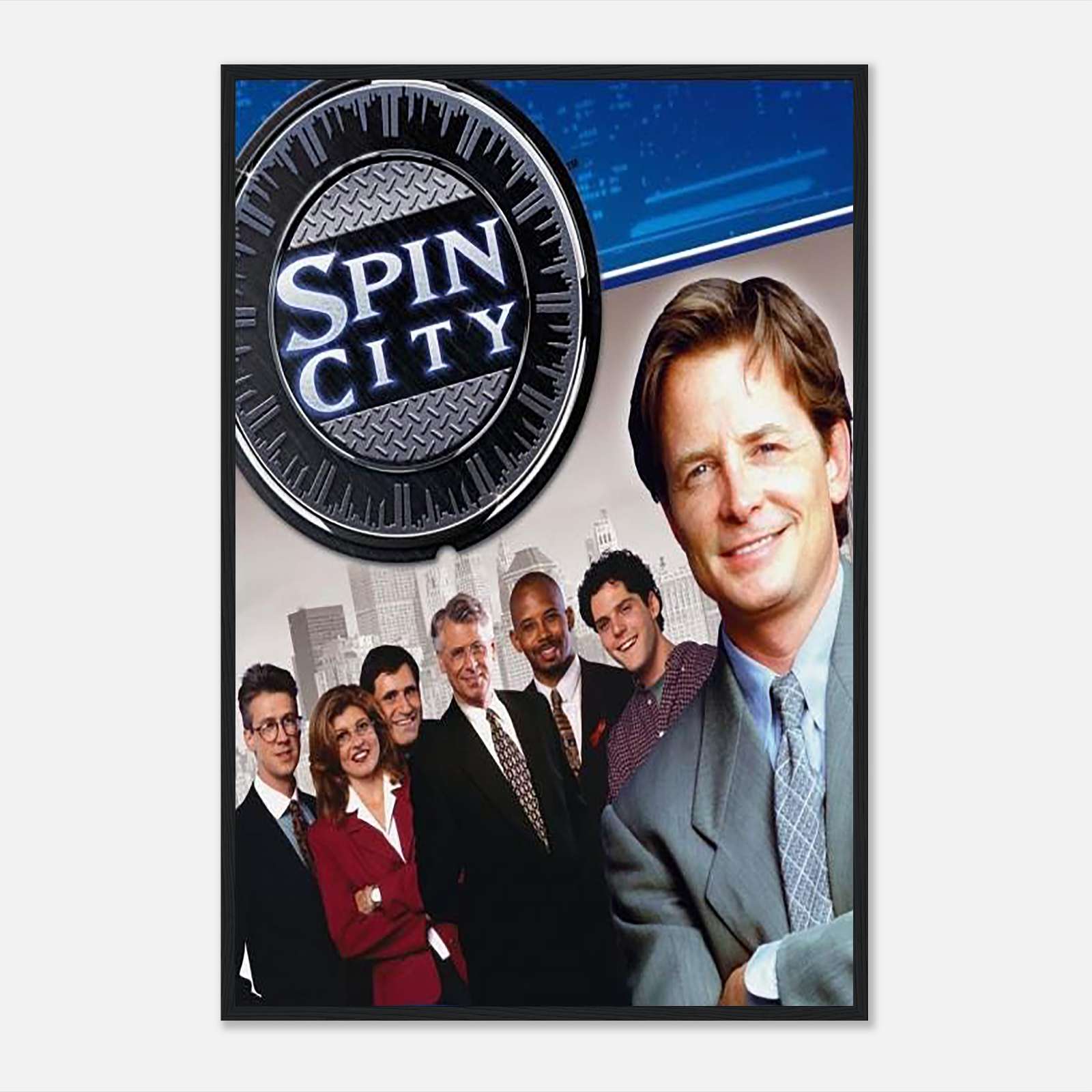 Spin City Tv Series Poster, Vintage Movie Poster, Movie Poster, Full ...