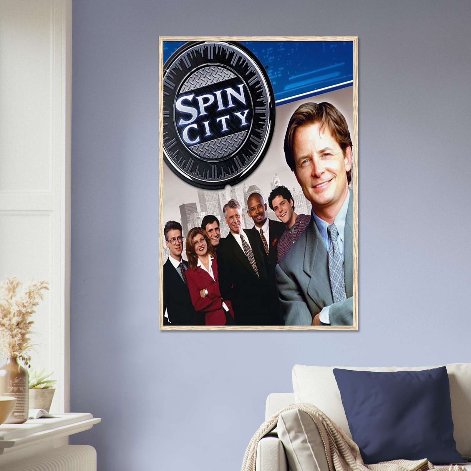 Spin City Tv Series Poster, Vintage Movie Poster, Movie Poster, Full ...
