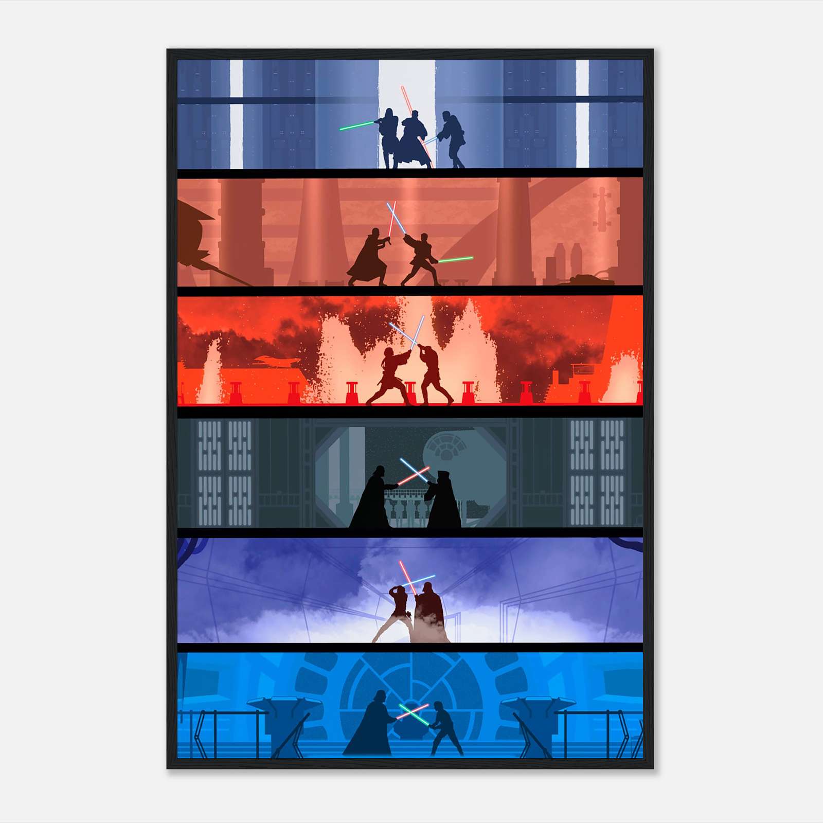Star Wars Poster, Collectible Art Print For Star Wars Lovers And Movie ...