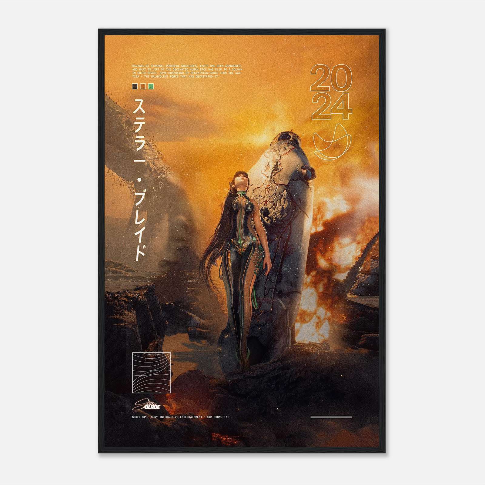 Stellar Blade Poster, Video Game Poster, Gaming Poster, Full-Size ...