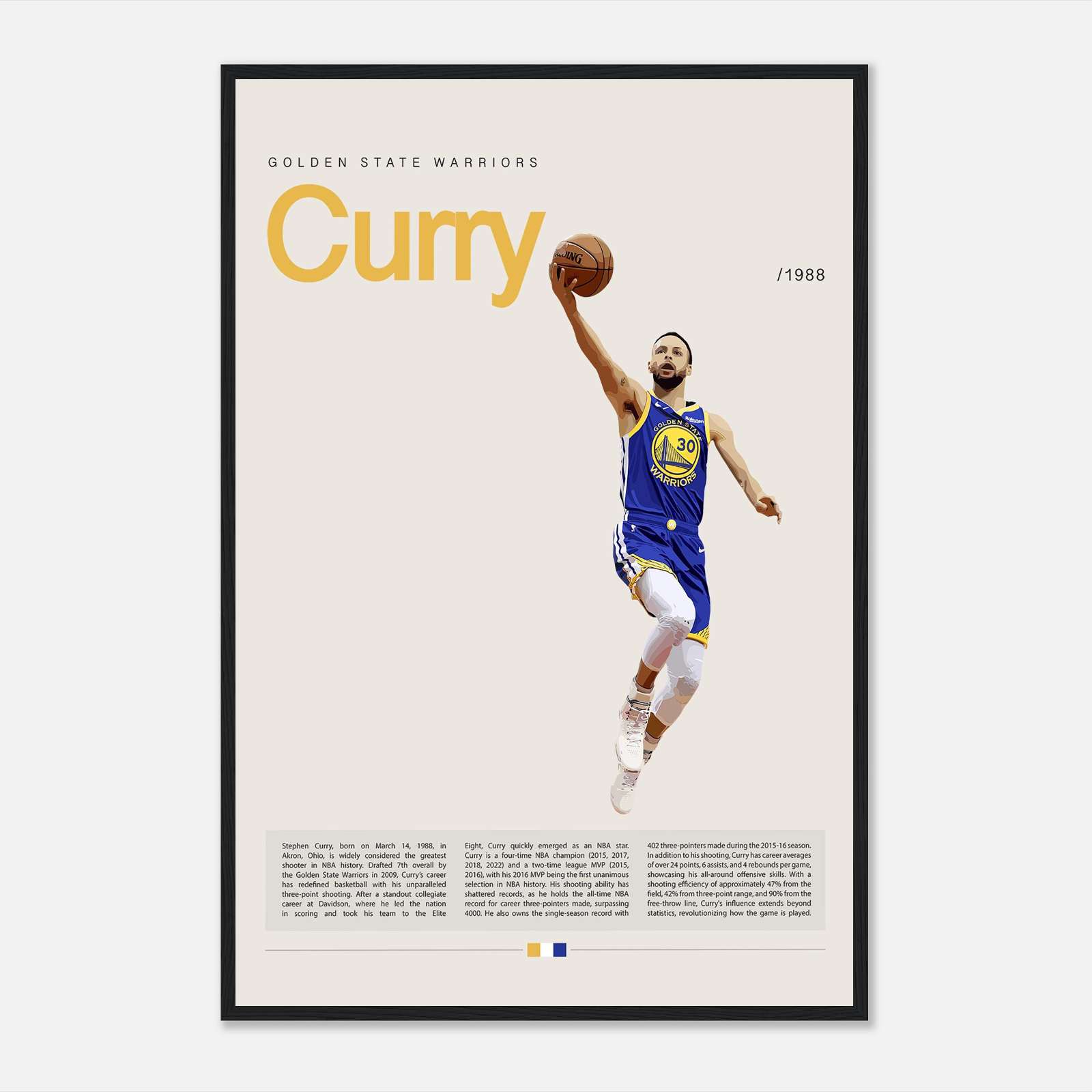 Steph Curry Poster, Basketball Poster, Sport Poster, Full-Size Poster ...