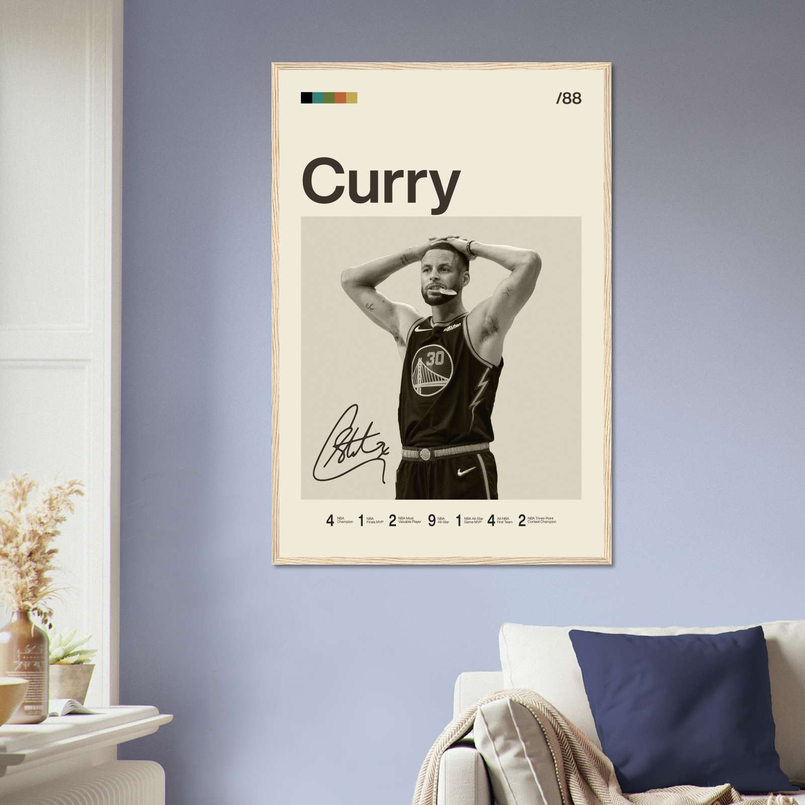 Steph Curry Poster, Sports Poster, Basketball Poster, Basketball Gifts ...