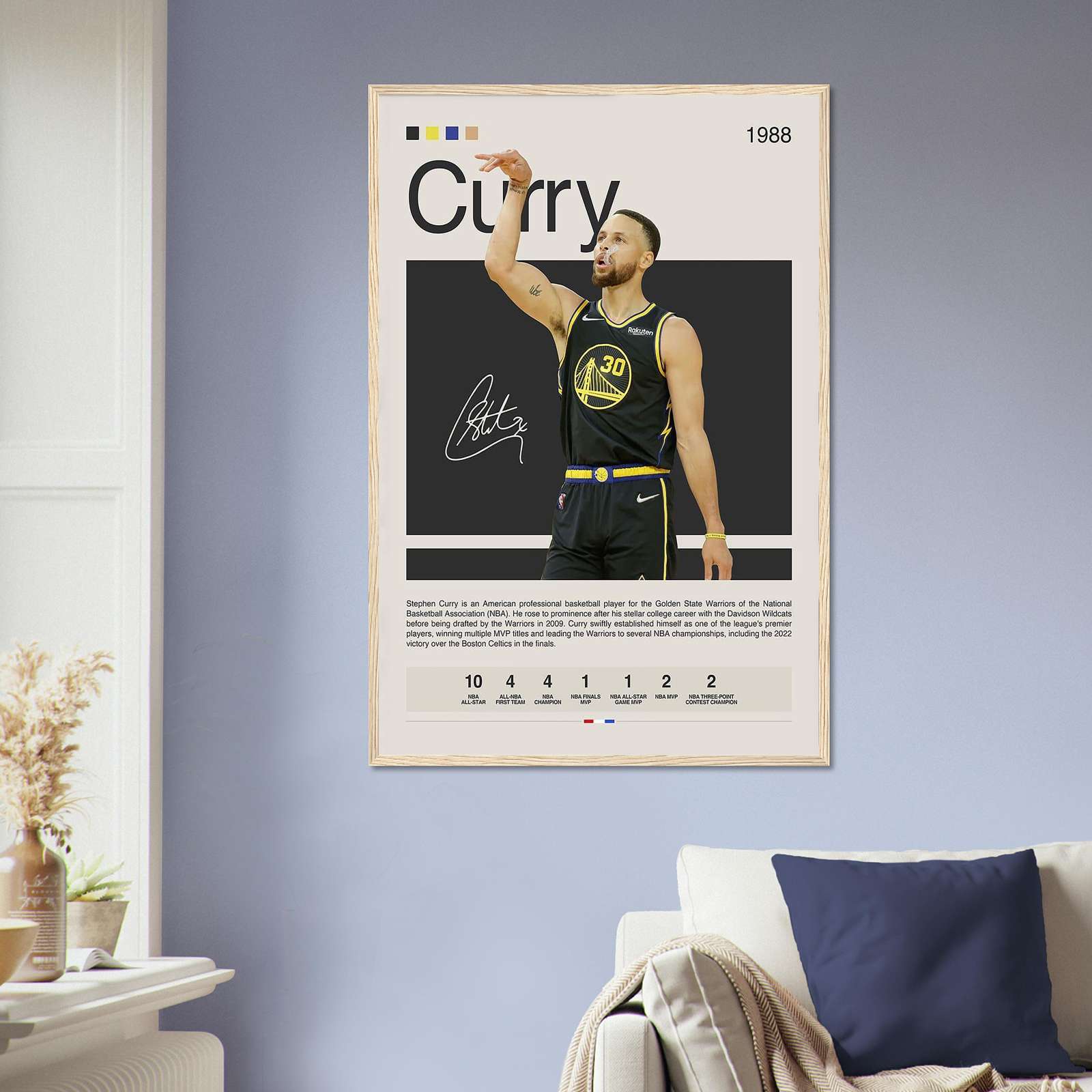 Steph Curry Poster, Sports Poster, Basketball Poster, Full-Size Poster ...