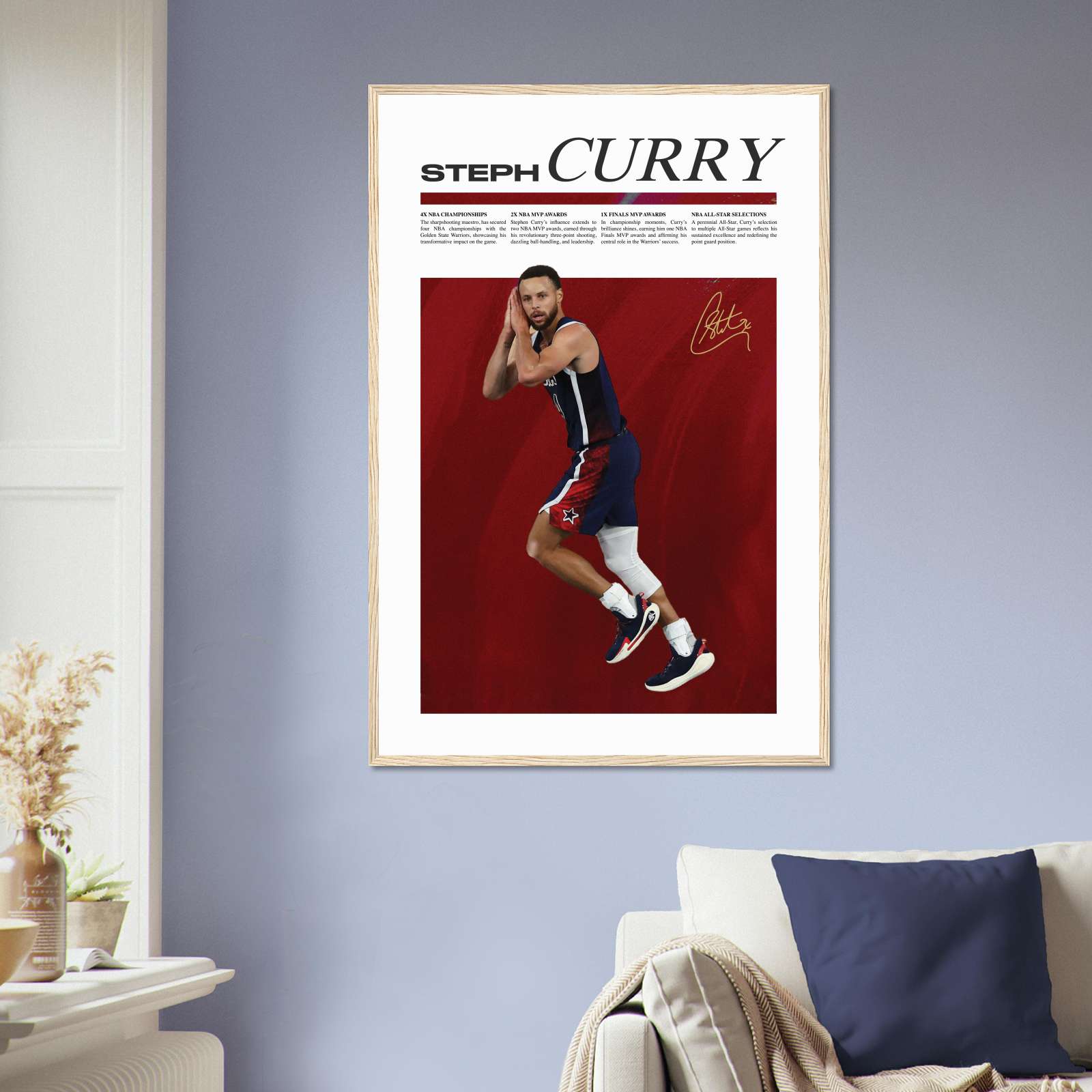 Stephen Curry Poster, Basketball Poster, Steph Curry Fan Art, Full-Size ...