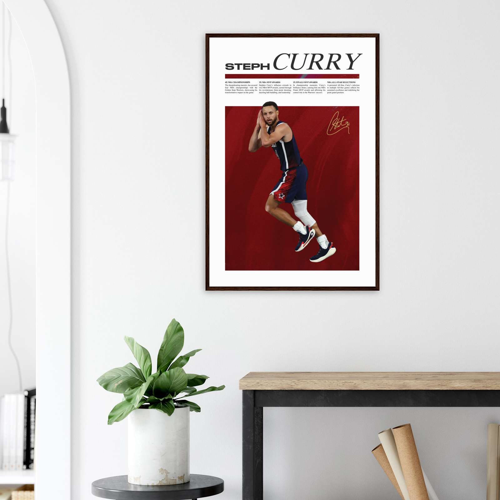 Stephen Curry Poster, Basketball Poster, Steph Curry Fan Art, Full-Size ...