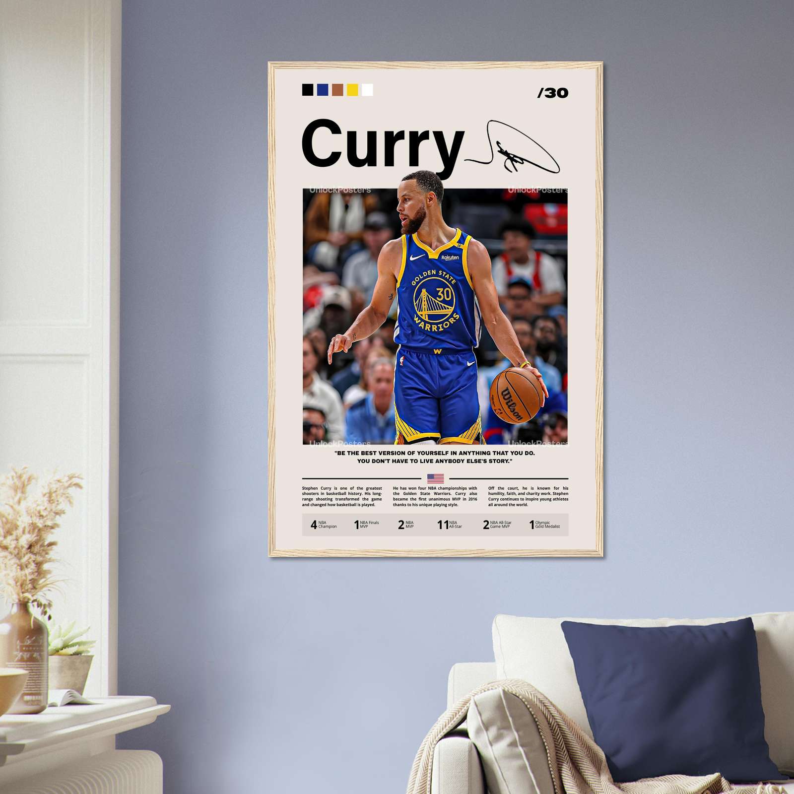 Stephen Curry Poster, Steph Curry Poster, Basketball Player Poster ...