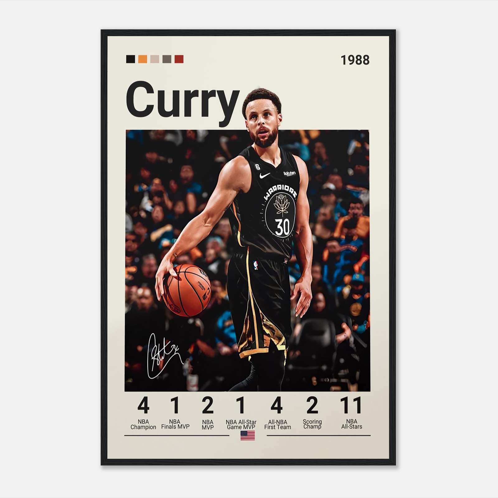 Stephen Curry Poster, Steph Curry Poster, Golden State Warriors Poster ...