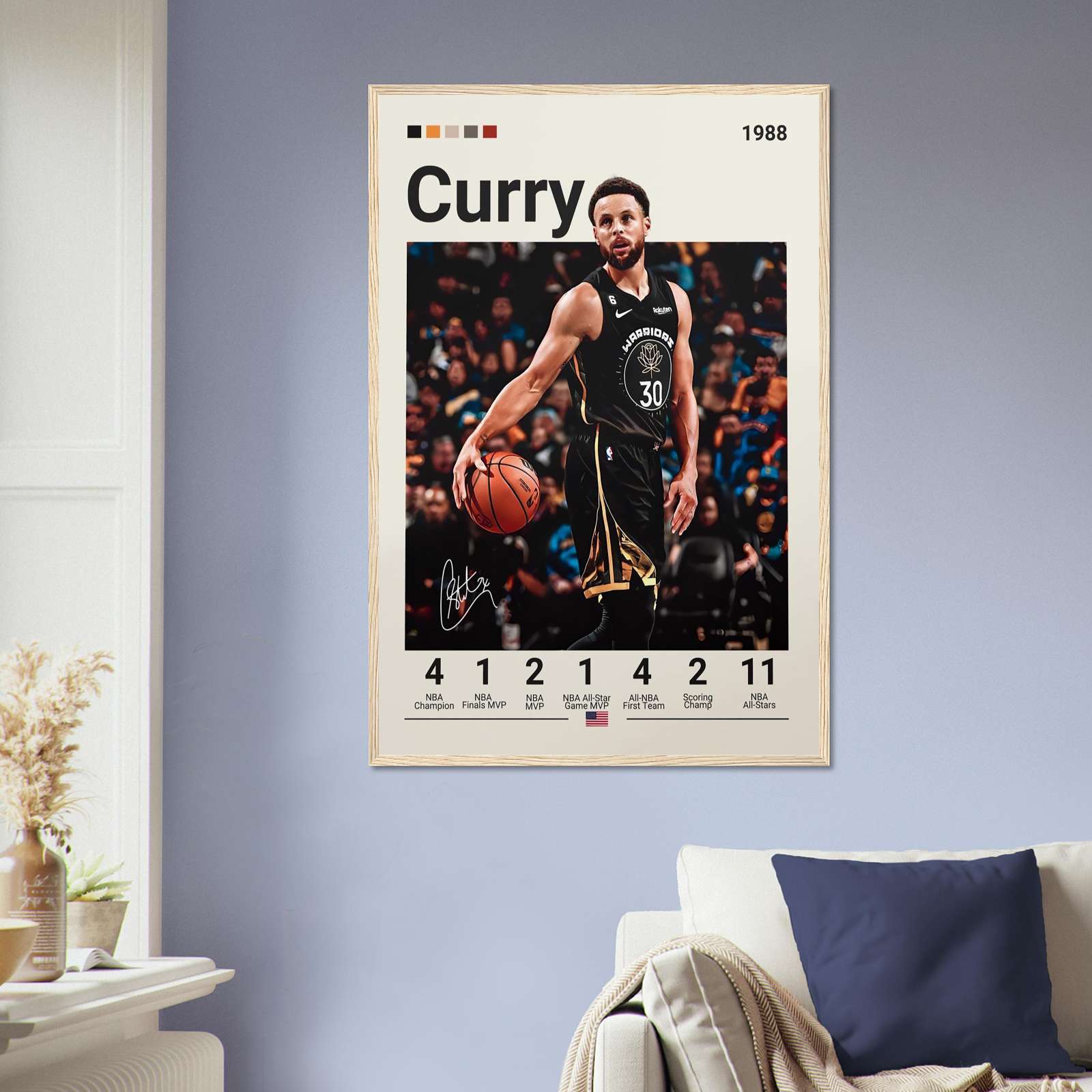 Stephen Curry Poster, Steph Curry Poster, Golden State Warriors Poster ...