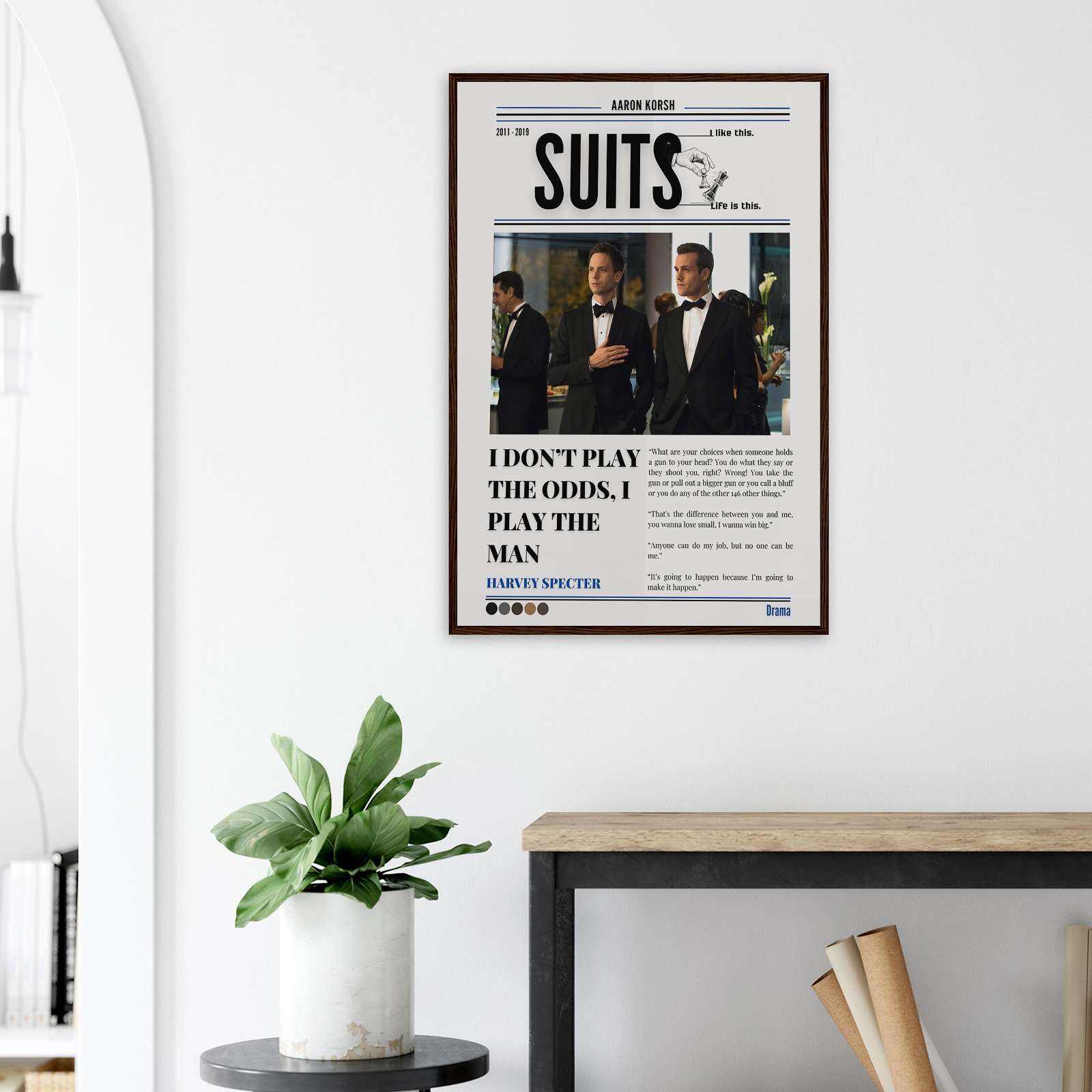 Suits Tv Series Poster, Harvey Specter, Suits, Print, Wall Art, Mike ...
