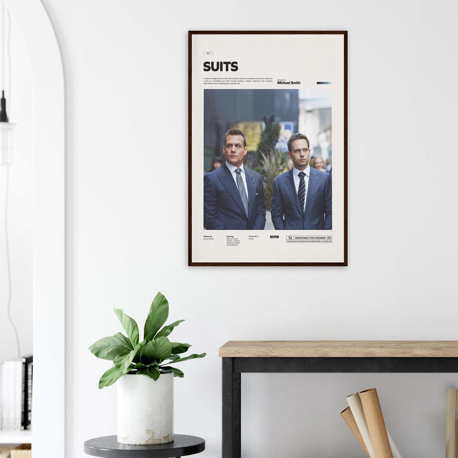 Suits Tv Series Poster, Vintage Movie Poster, Full-Size Poster, Ready ...