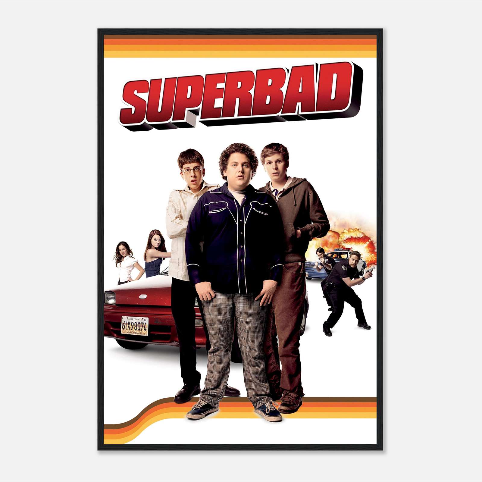 Superbad Movie Poster, Superbad Film Poster, Vintage Movie Poster, Full ...