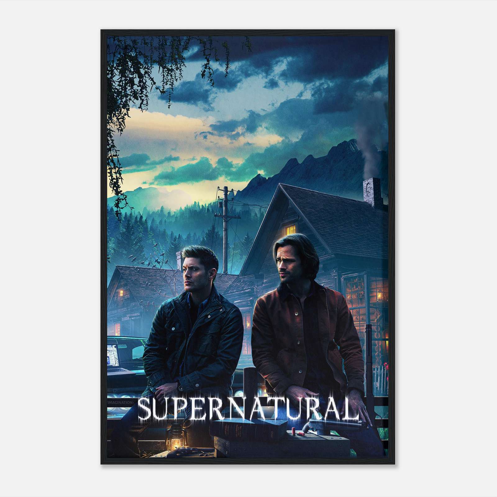 Supernatural Tv Series Poster, Supernatural Poster, Vintage Movie ...