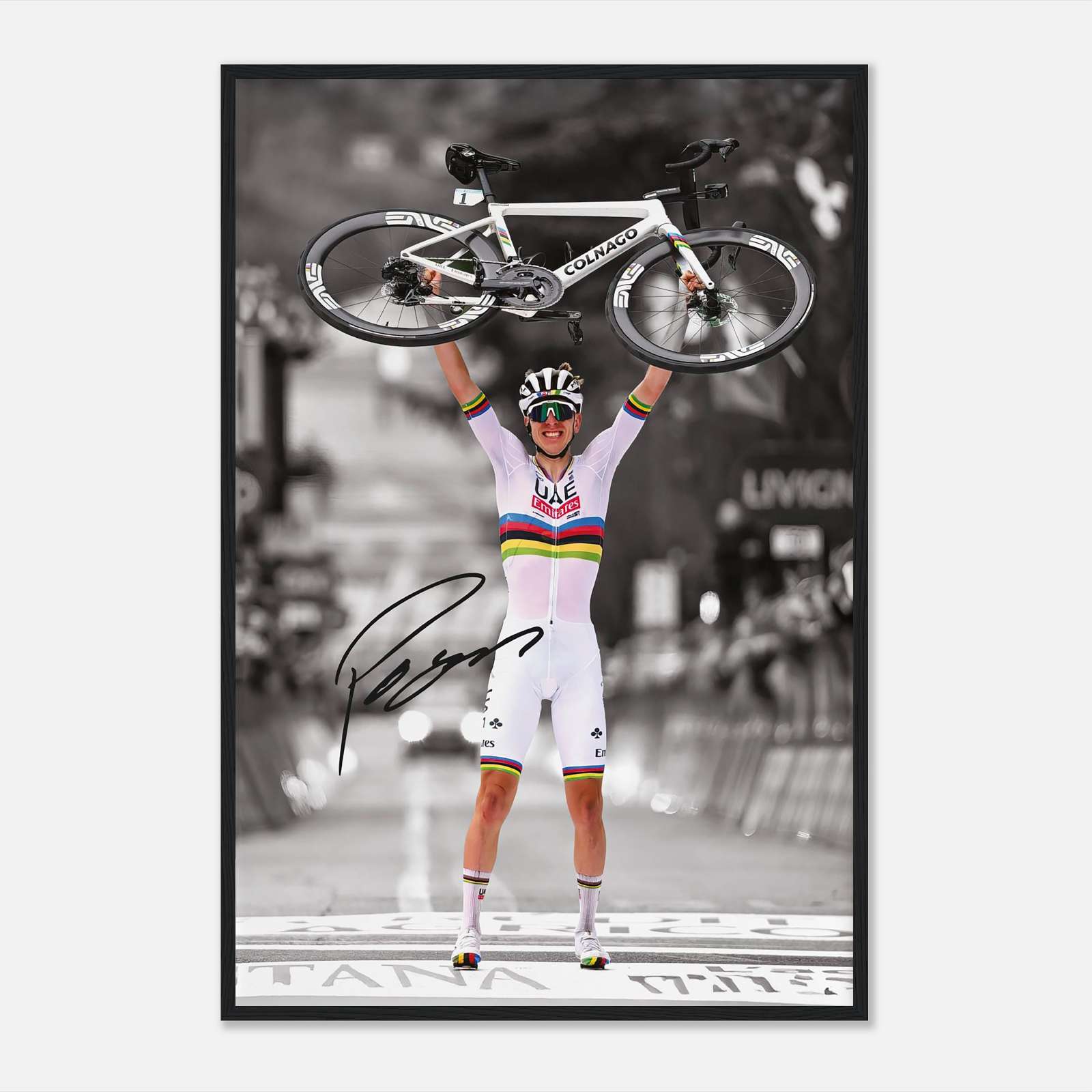Tadej Pogacar Poster, Sports Poster, Cycling Champion Bedroom, Full ...