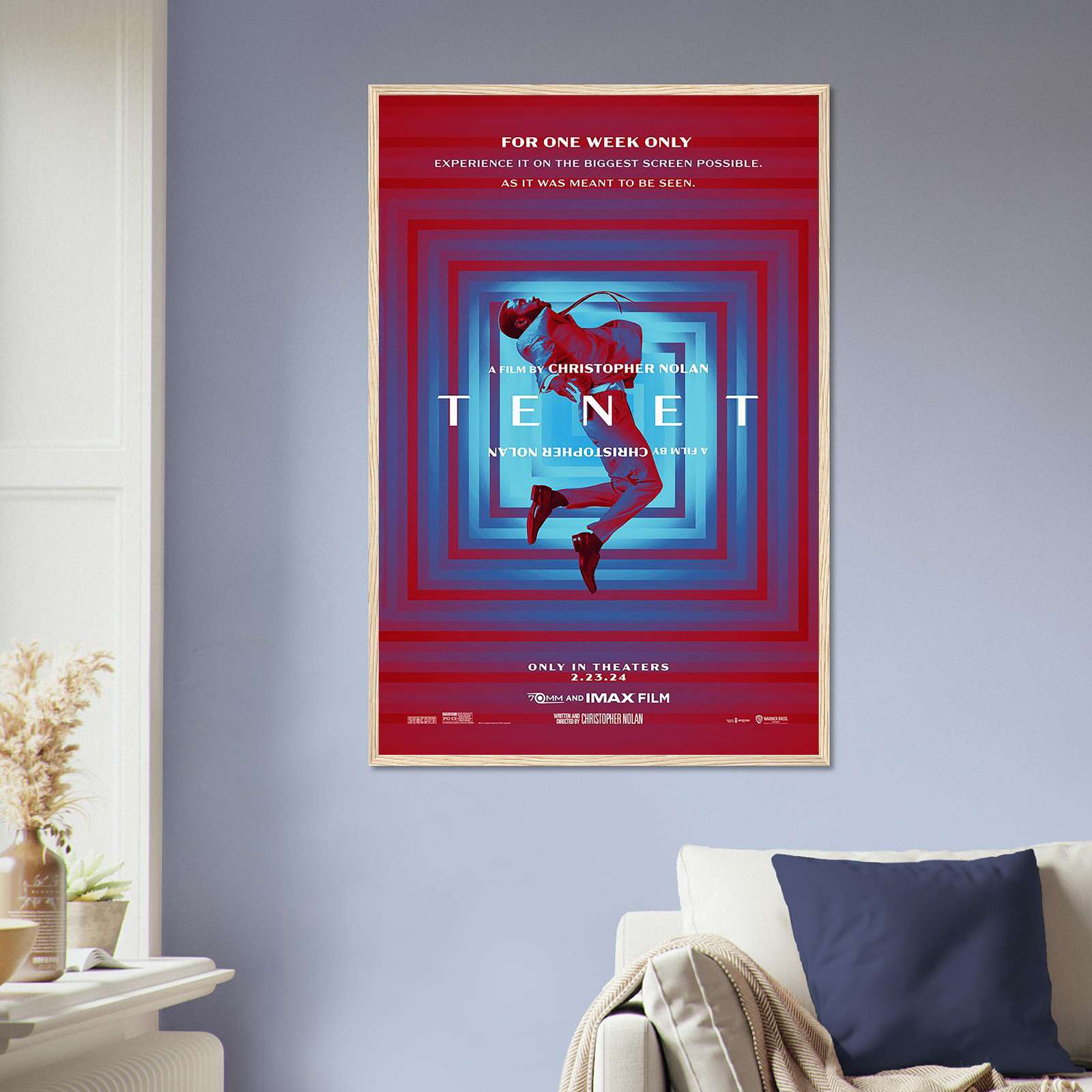 Tenet Movie Poster, Classic Movie Poster, Full-Size Poster, Ready to ...