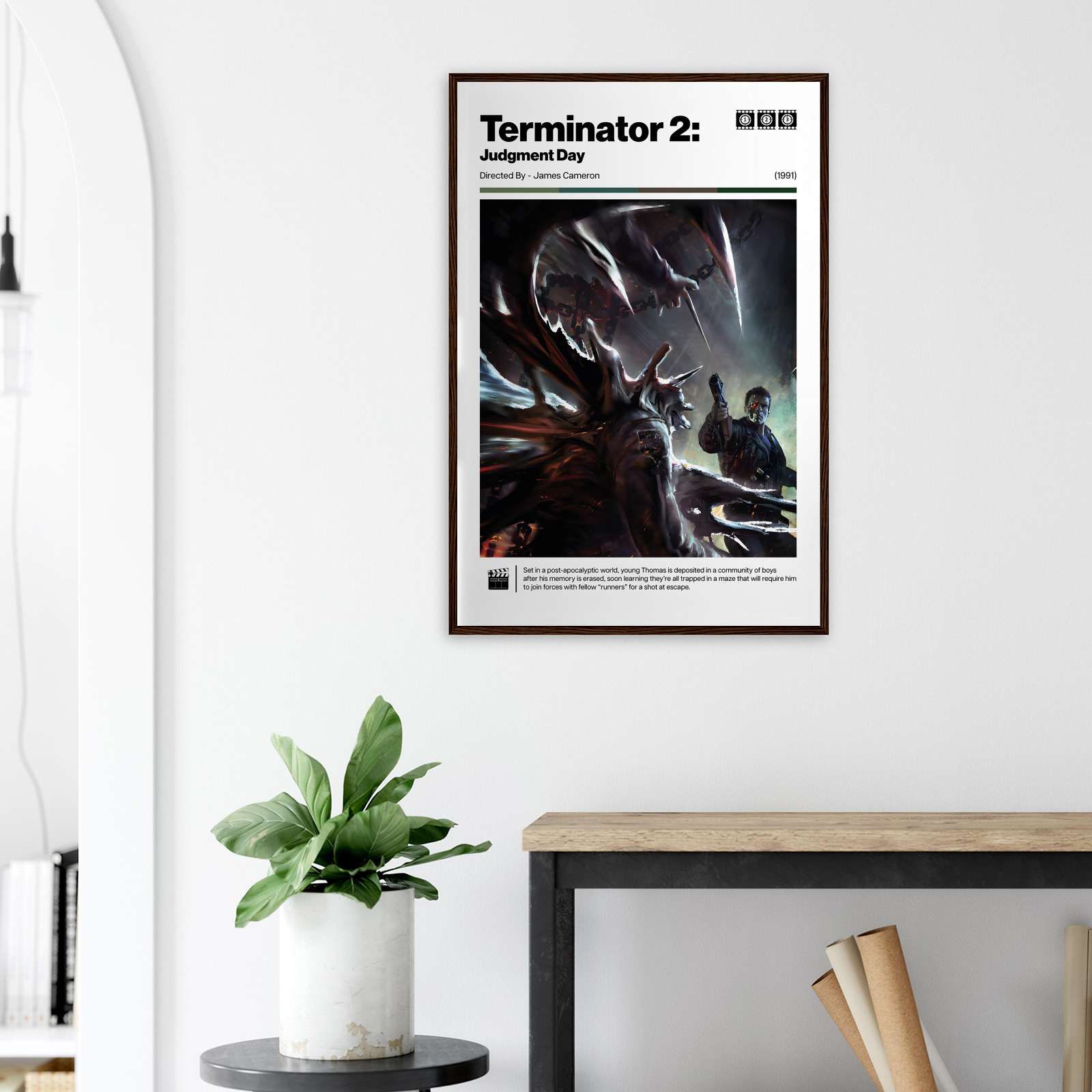 Terminator 2 Movie Poster, Classic Movie Poster, Full-Size Poster ...