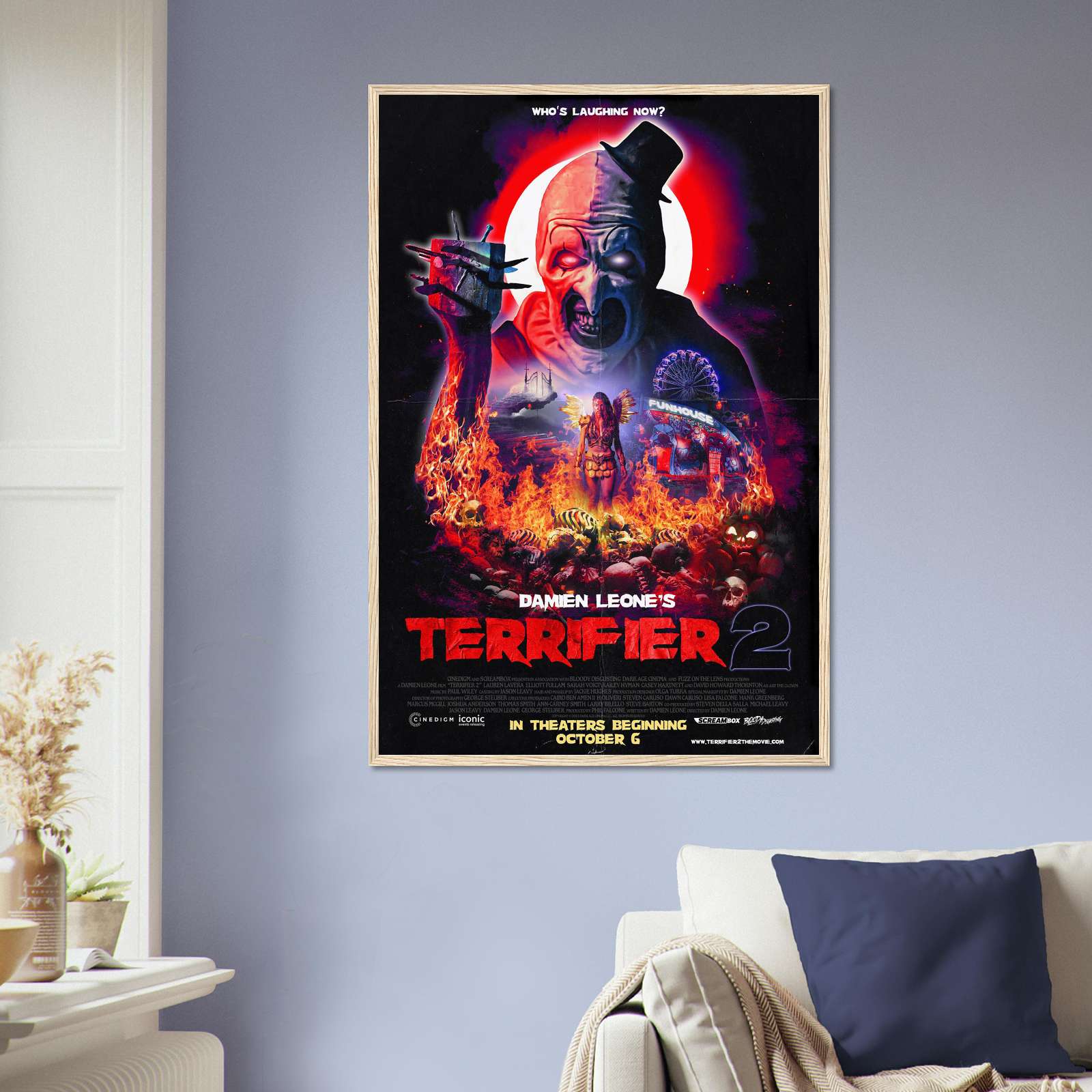 Terrifier 2 Movie Poster, Terrifier 2 Film Poster, Horror Movie Poster ...