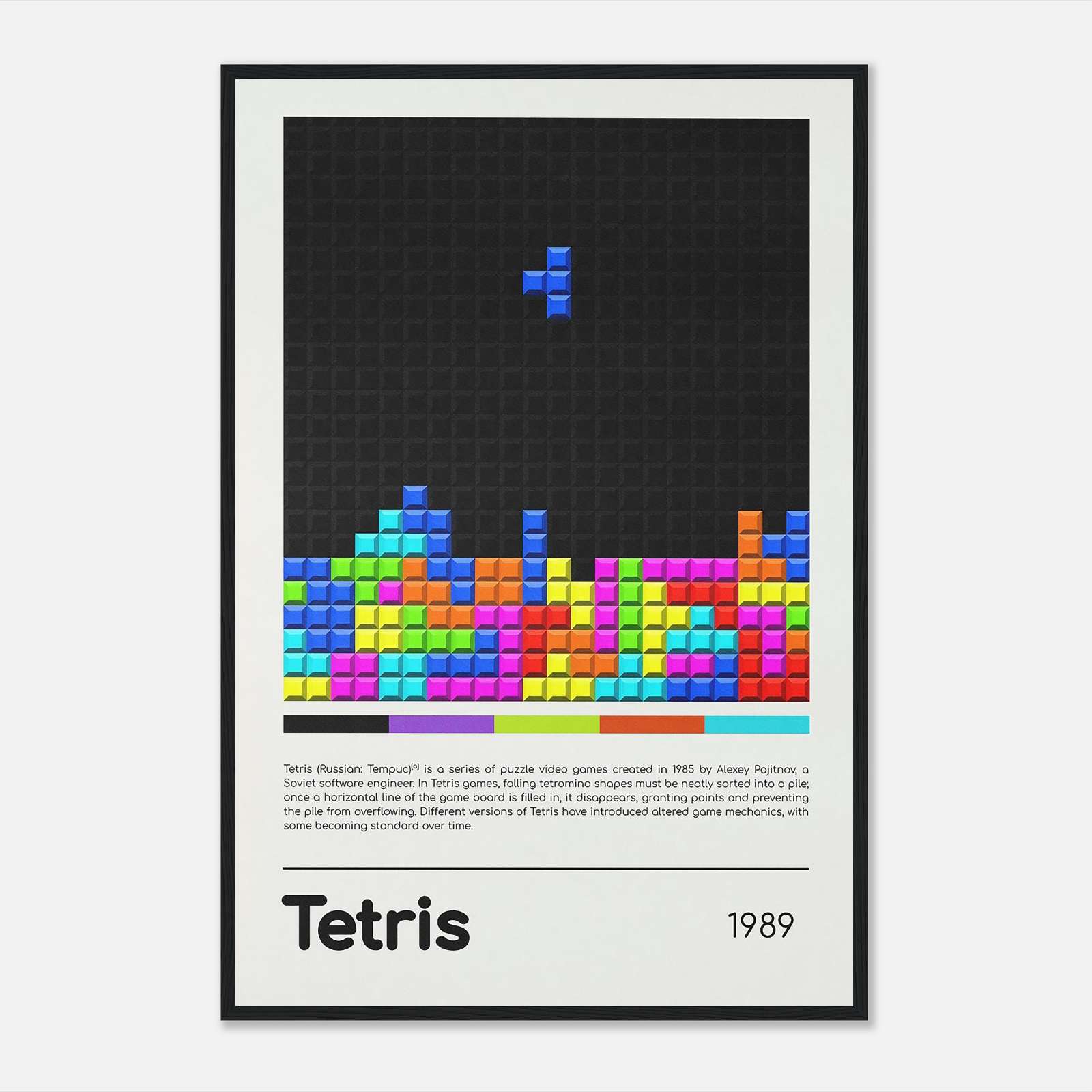 Tetris Poster, Video Game Poster, Gaming Poster, Full-Size Poster ...