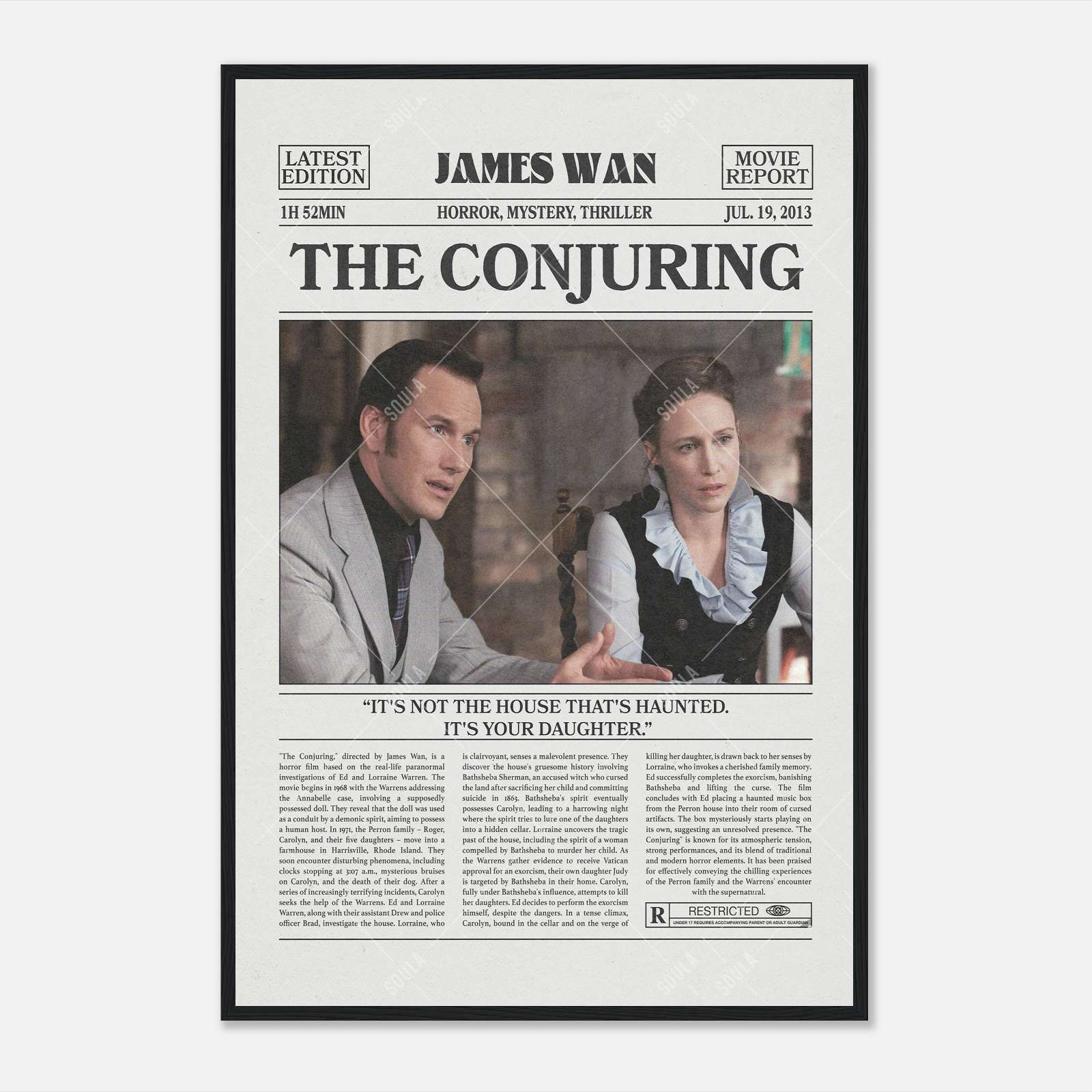 The Conjuring Movie Poster, The Conjuring Film Poster, Full-Size Poster ...