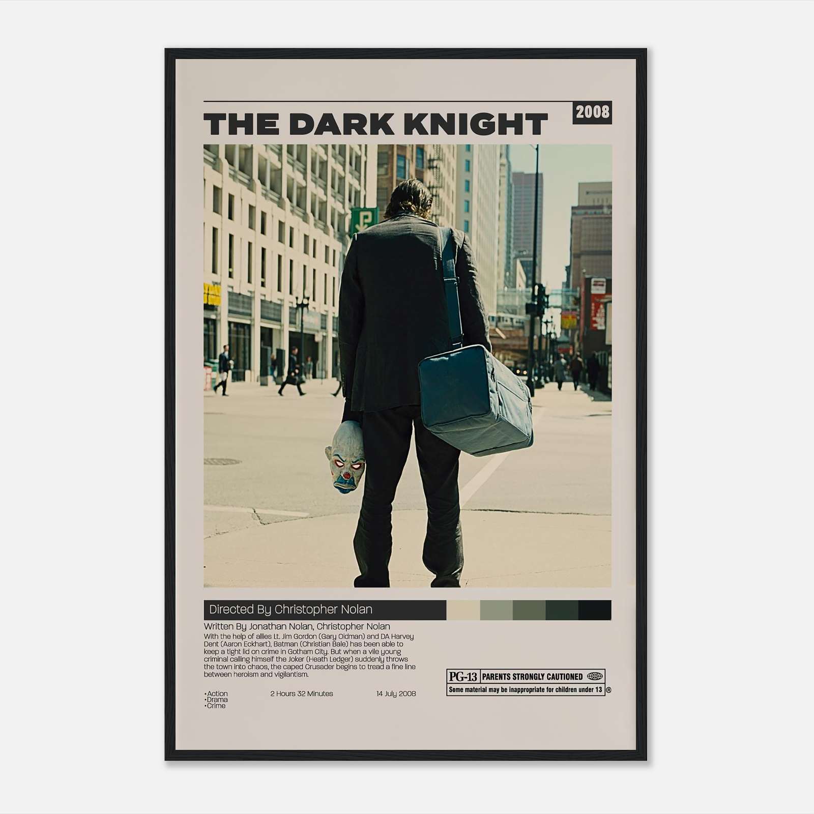 The Dark Knight Poster, Christopher Nolan, Minimalist Movie Poster ...