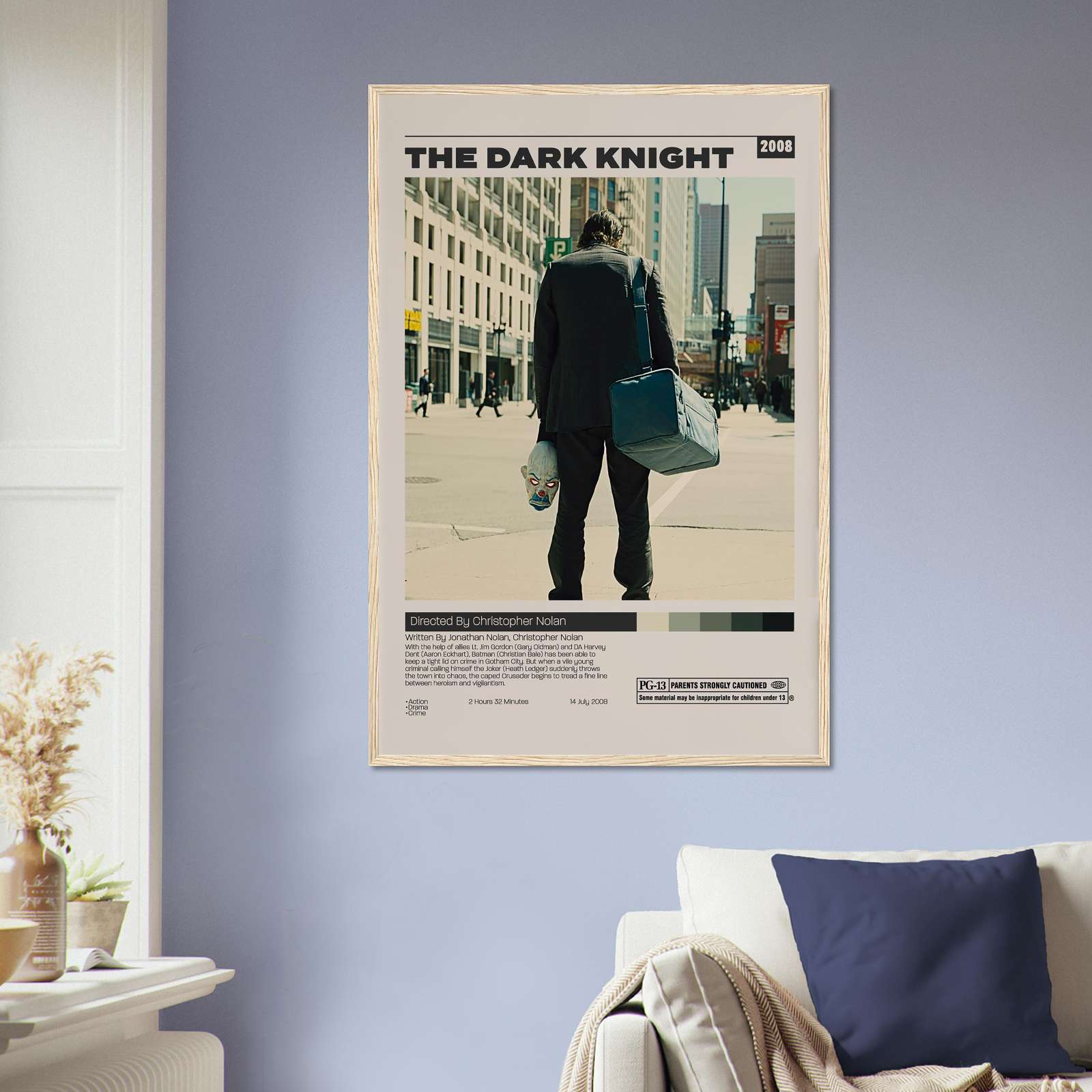 The Dark Knight Poster, Christopher Nolan, Minimalist Movie Poster ...