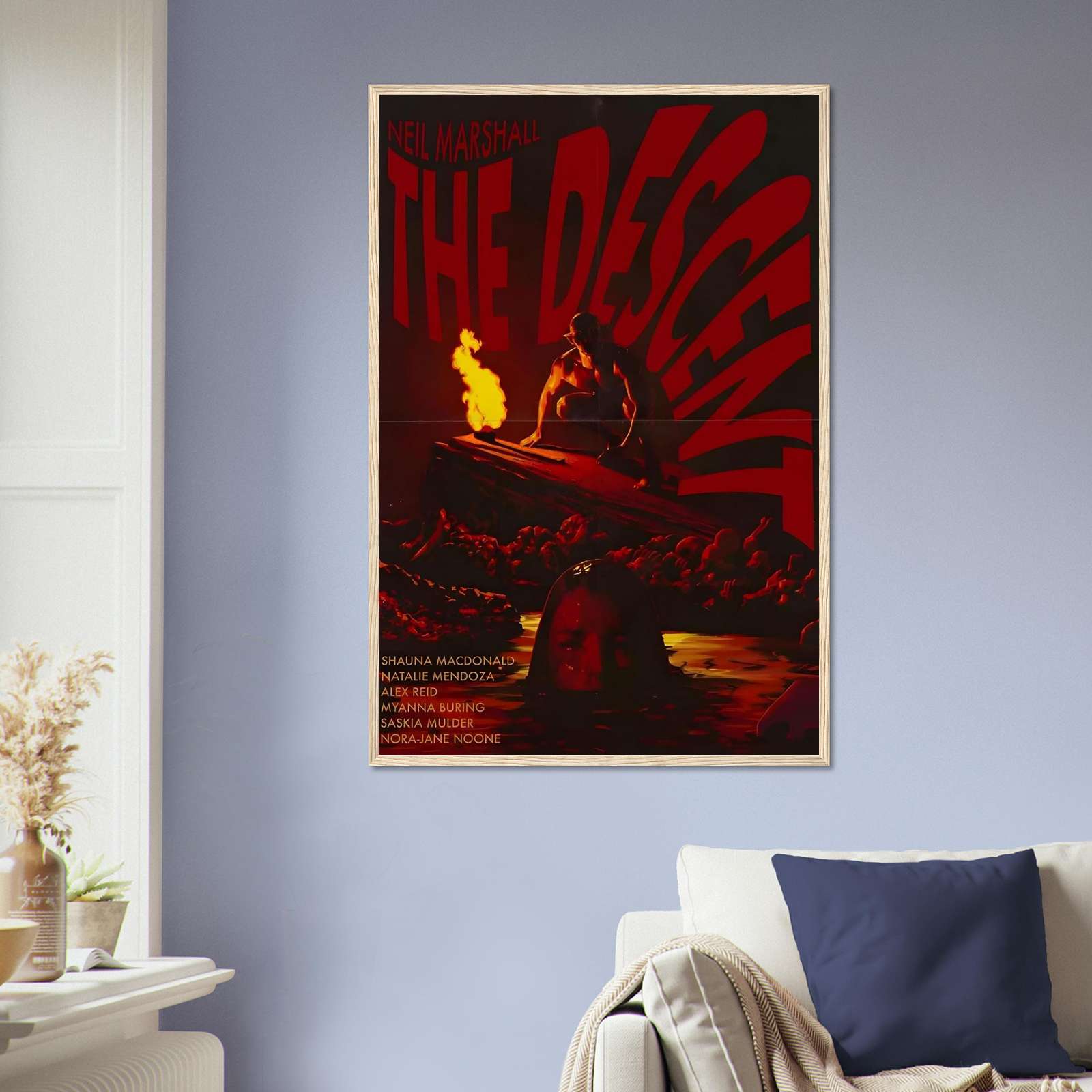 The Descent Movie Poster, Horror Movie Poster, Film Poster, Full-Size ...