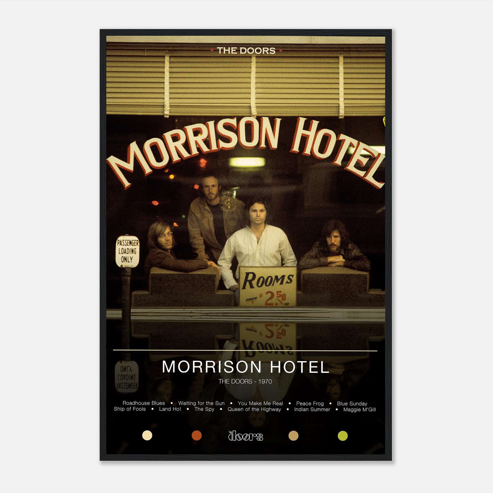 The Doors Poster, Morrison Hotel Poster, Rock Music Poster, Full-Size ...