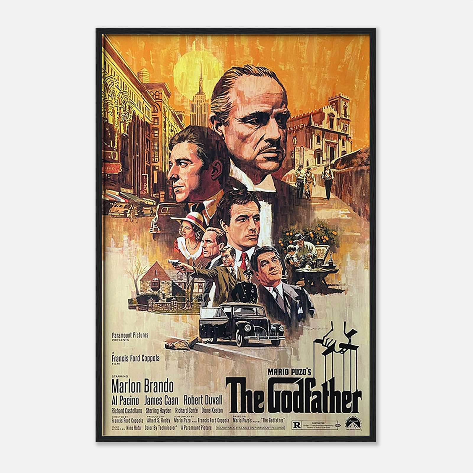 The Godfather Movie Poster, Full-Size Movie Poster, Ready to Hang ...