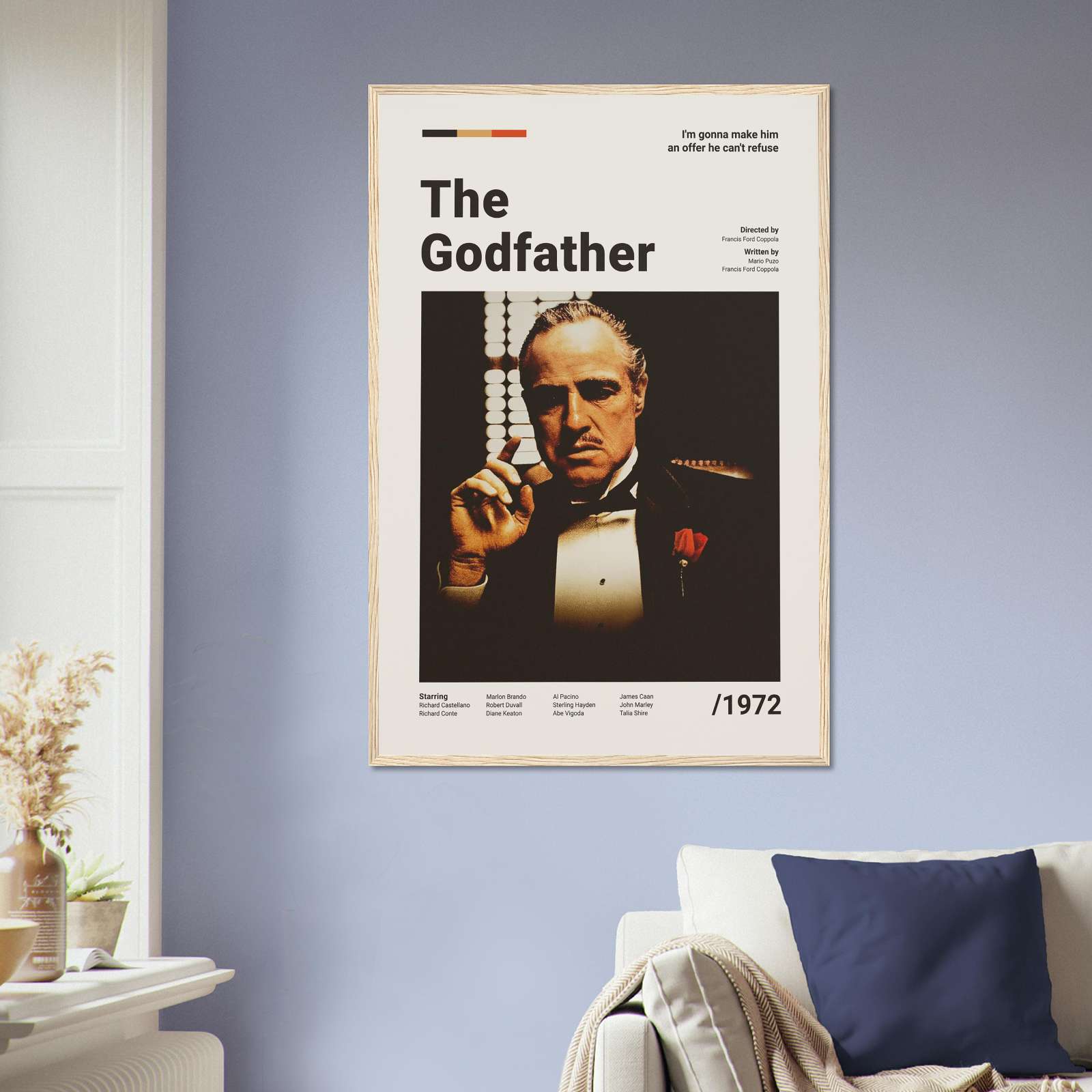 The Godfather Movie Poster, Vintage Movie Poster, Full-Size Poster ...