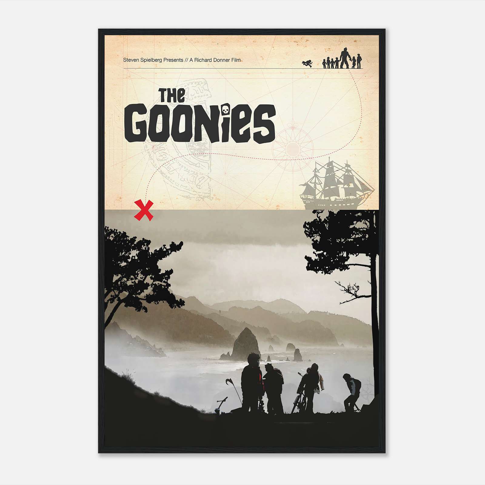 The Goonies Movie Poster, Vintage Movie Poster Classic Movie Poster ...