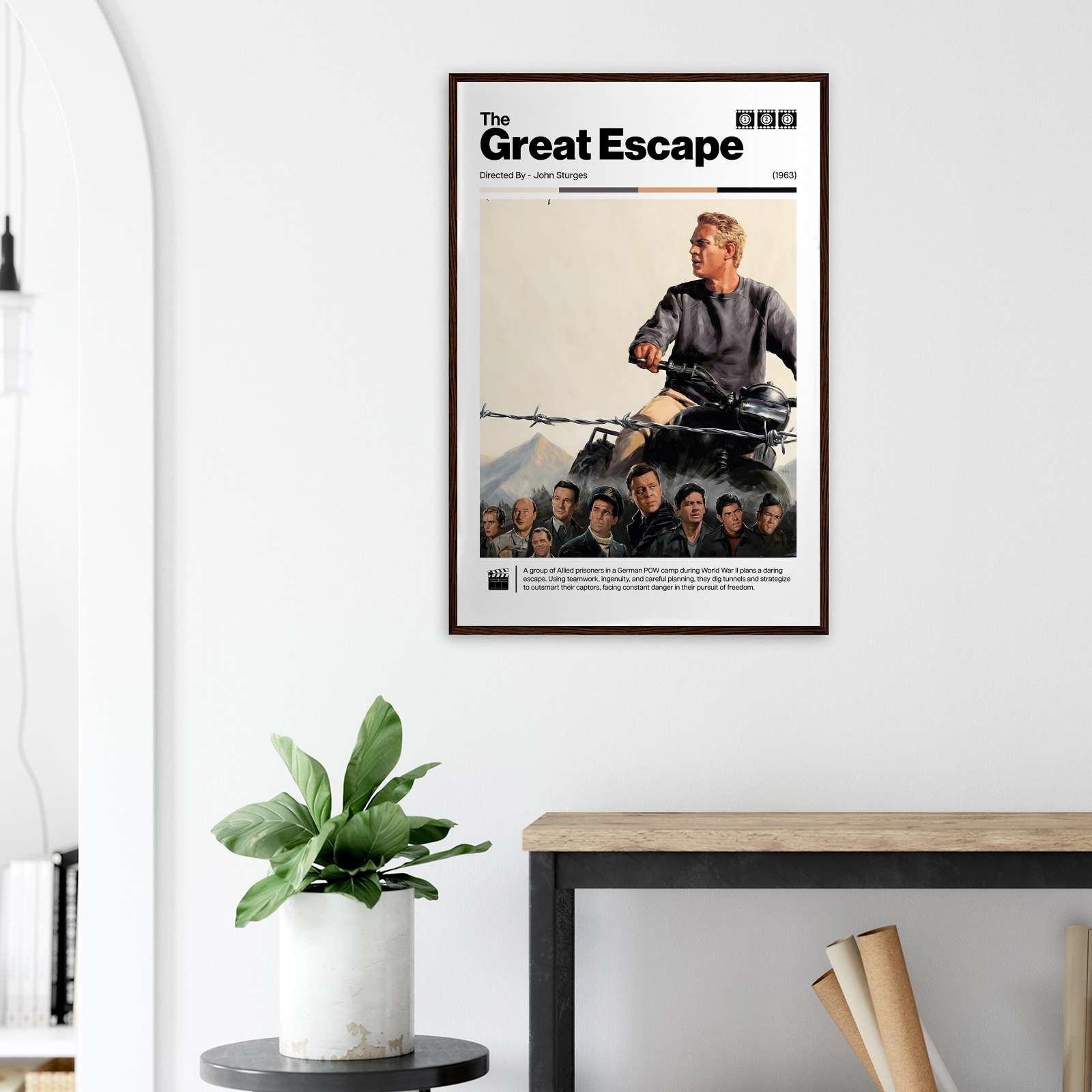 The Great Escape Movie Poster, Vintage Movie Poster, Full-Size Poster ...