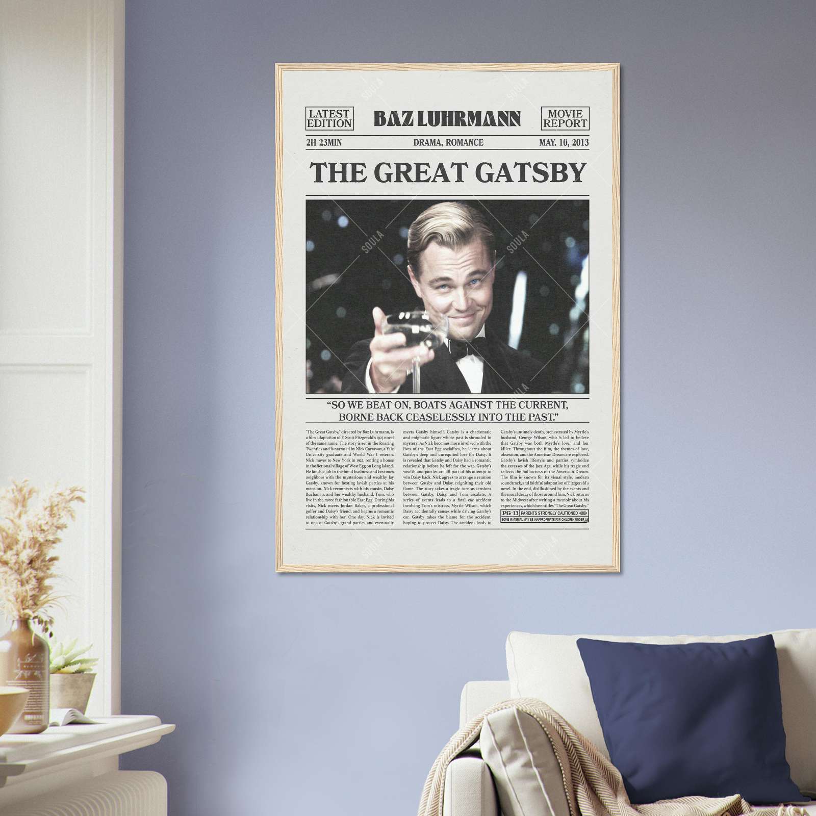 The Great Gatsby Movie Poster, The Great Gatsby Poster, Vintage Movie ...