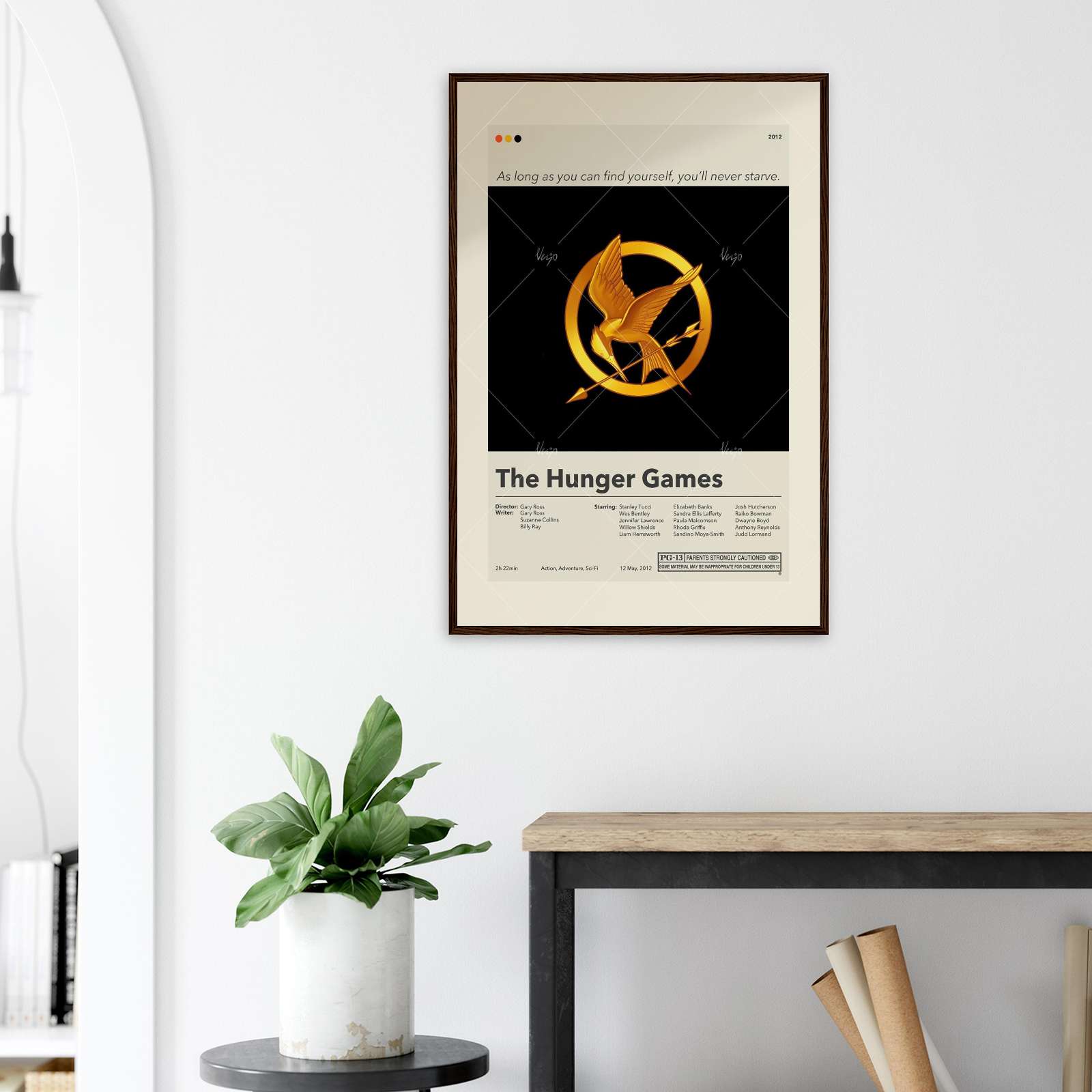 The Hunger Games Movie Poster, Vintage Movie Poster, Film Poster, Full ...