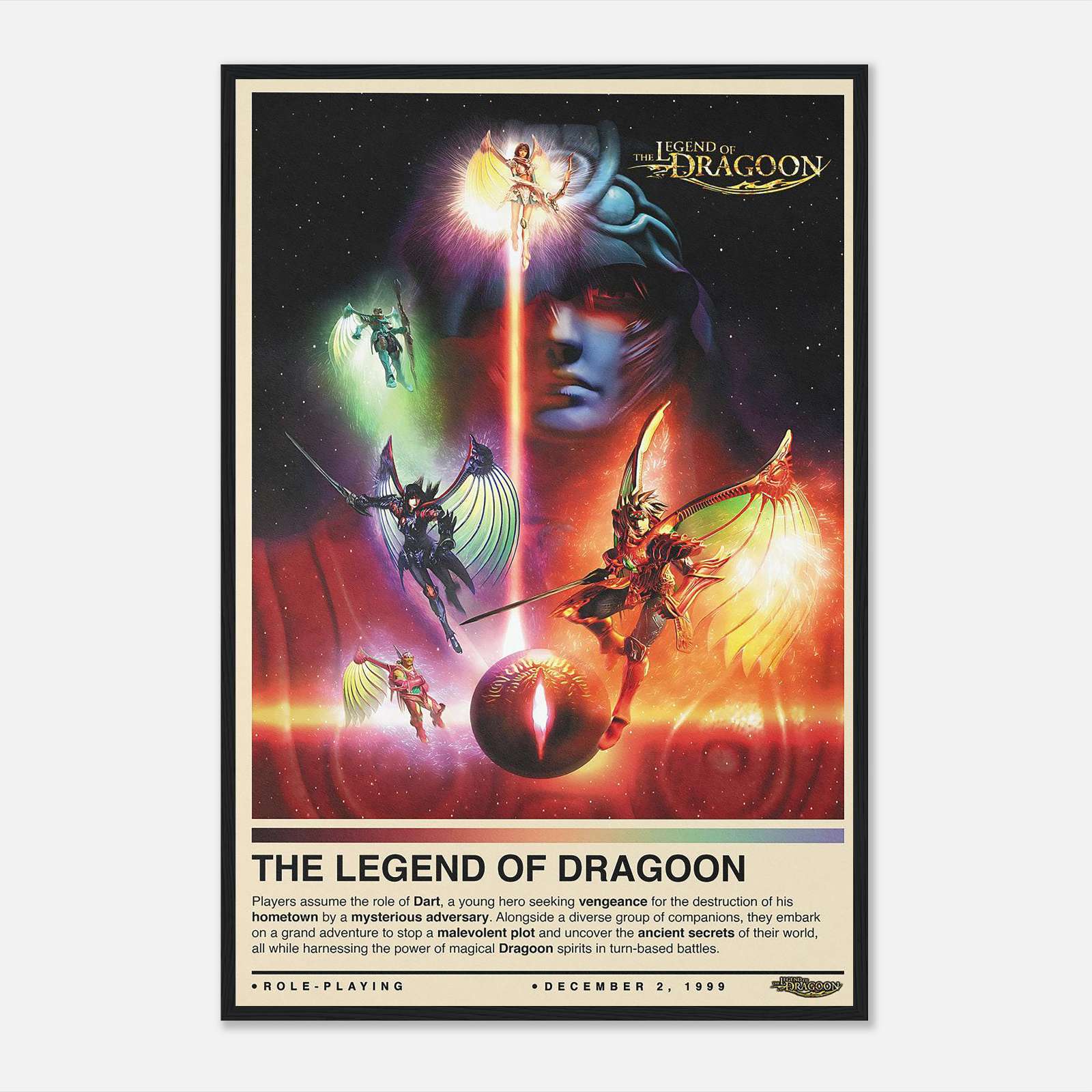 The Legend Of Dragoon Poster, Gaming Poster, Video Game Poster, Full ...
