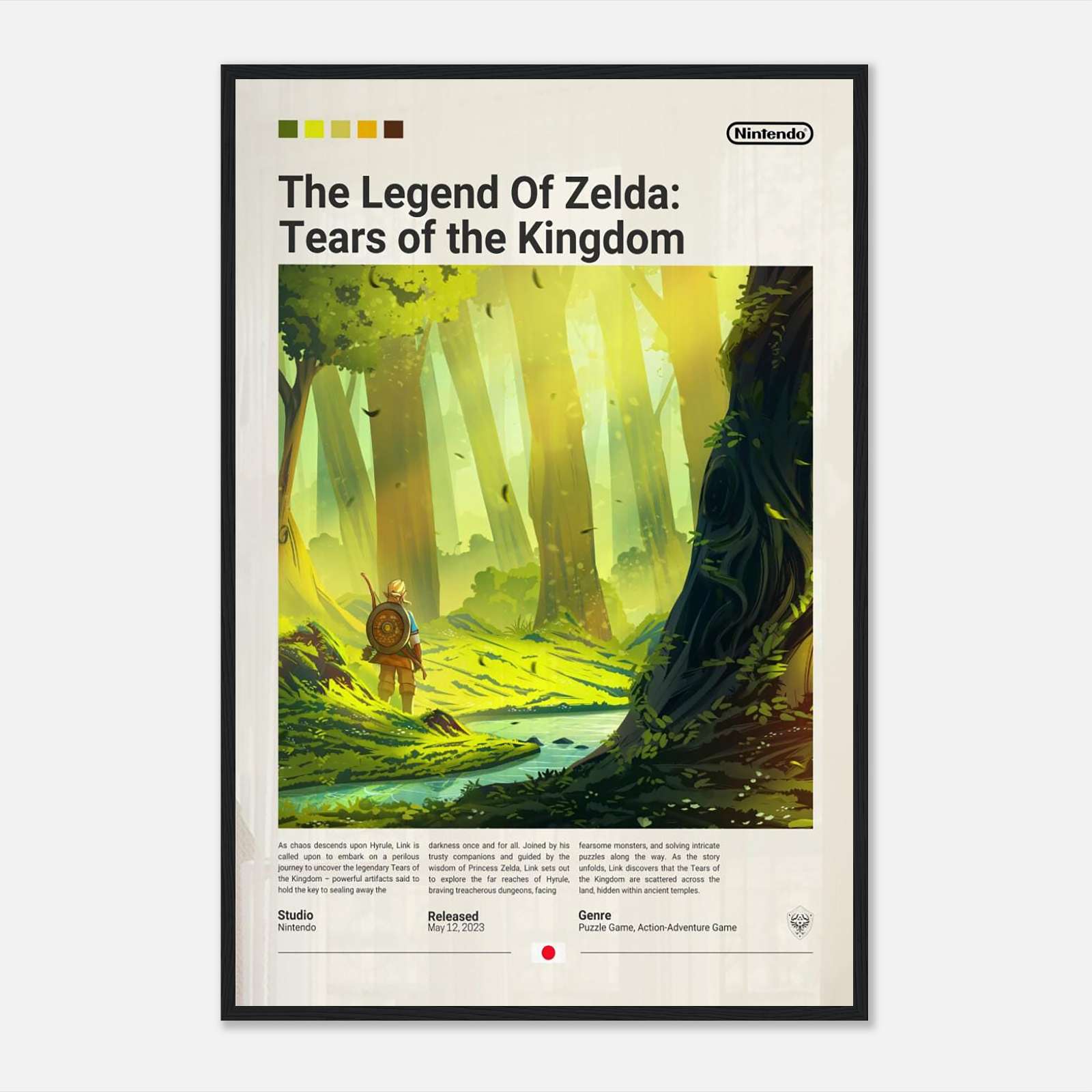 The Legend Of Zelda Poster, Gaming Room Poster, Game Poster, Full-Size ...