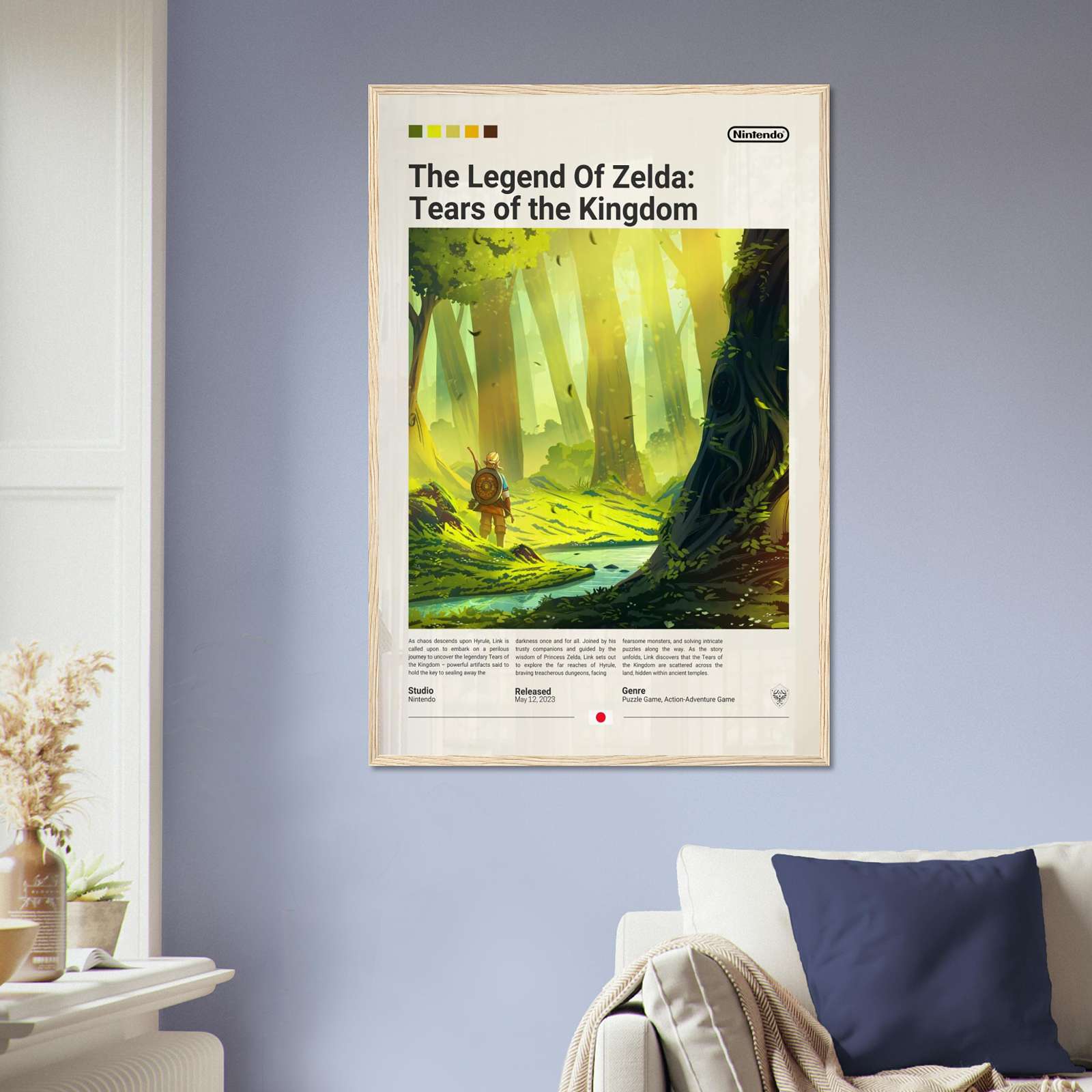 The Legend Of Zelda Poster, Gaming Room Poster, Game Poster, Full-Size ...