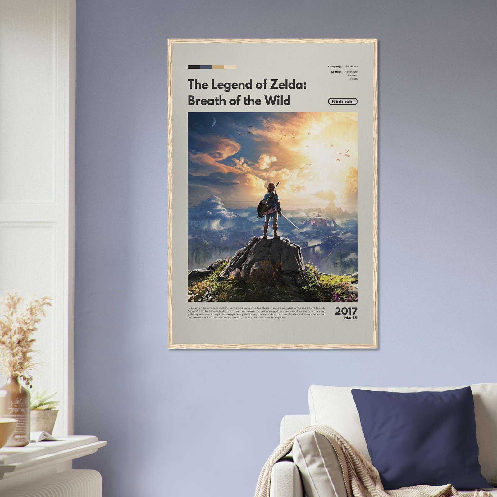 The Legend Of Zelda Poster, Gaming Room Poster, Gaming Wall Poster ...