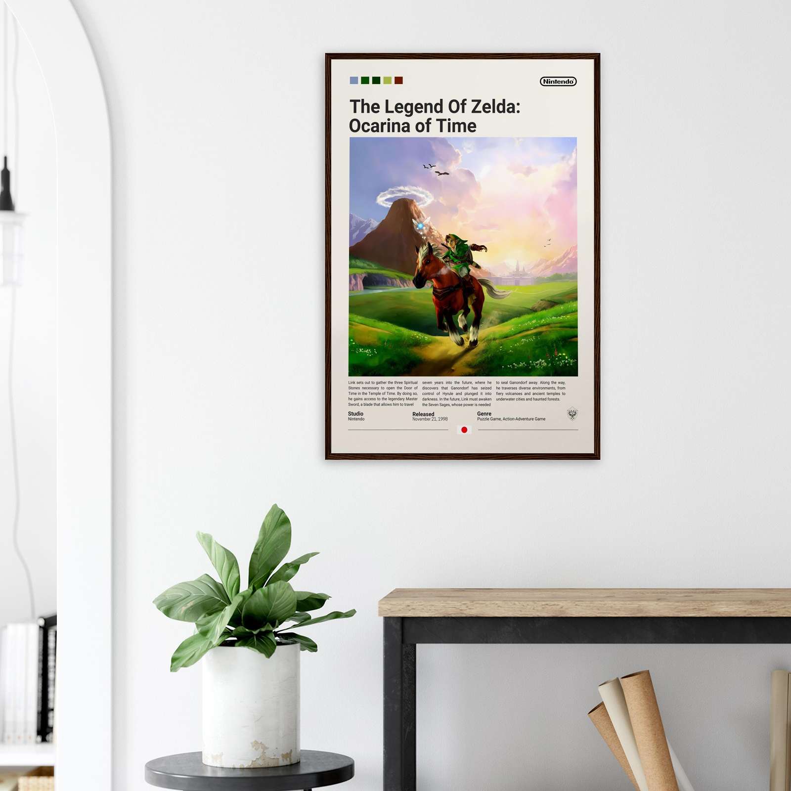 The Legend Of Zelda Poster, Gaming Room Poster, Ocarina Of Time Poster ...