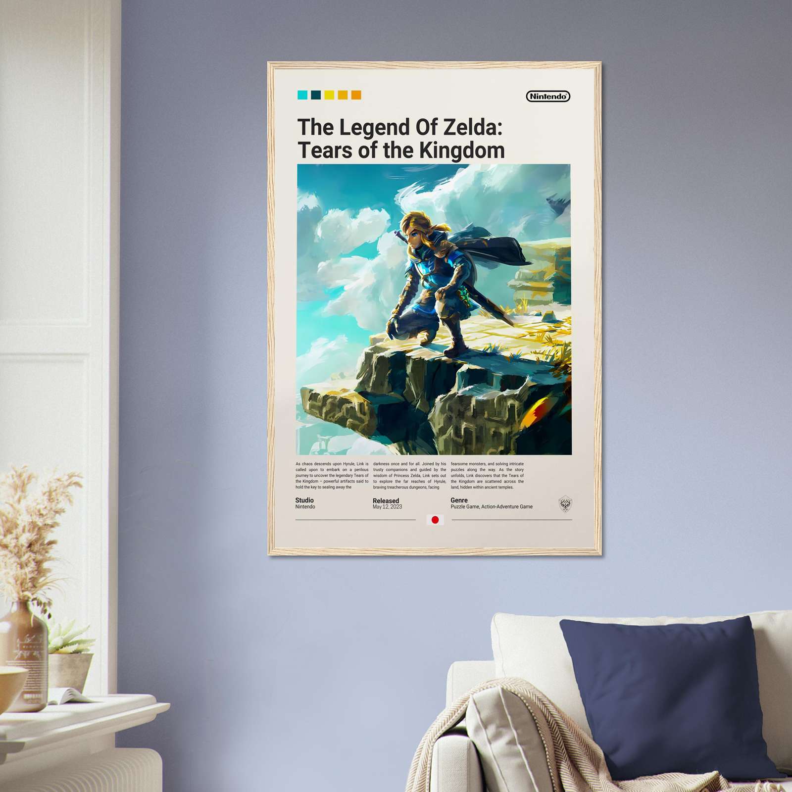 The Legend Of Zelda Poster, The Legend Of Zelda Fan Gift, Gaming Print ...