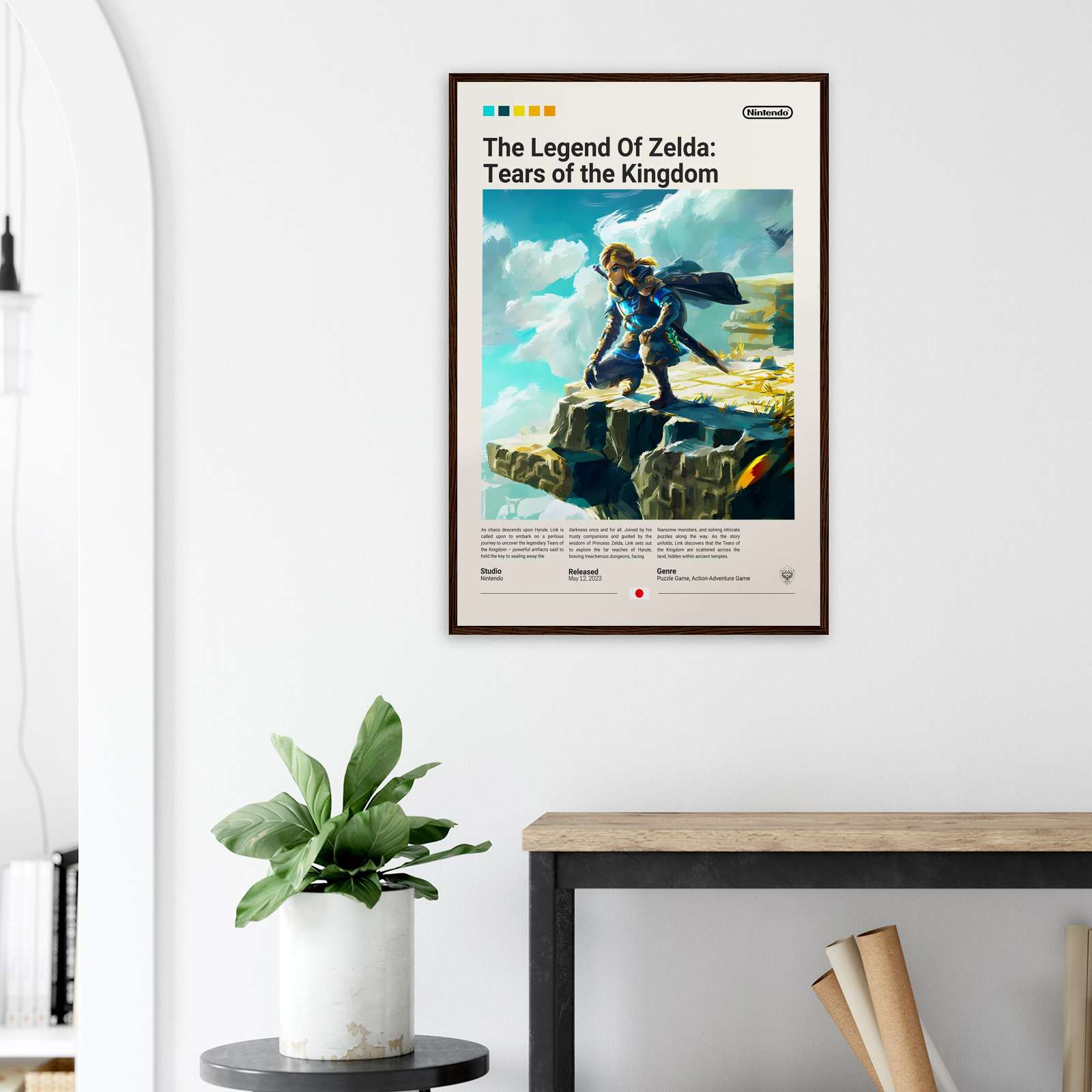 The Legend Of Zelda Poster, The Legend Of Zelda Fan Gift, Gaming Print ...
