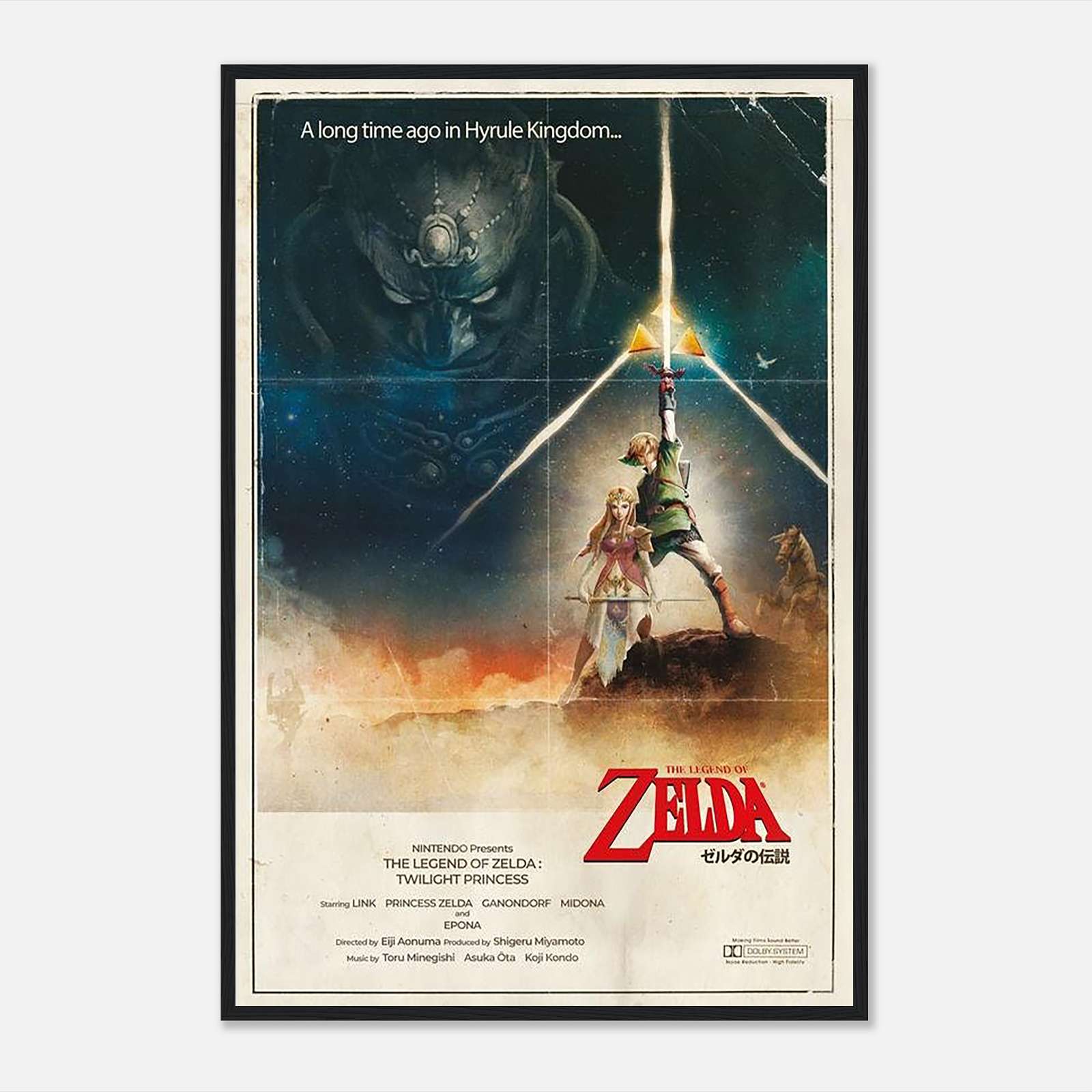The Legend Of Zelda Poster, The Legend Of Zelda Game Poster, Video Game ...