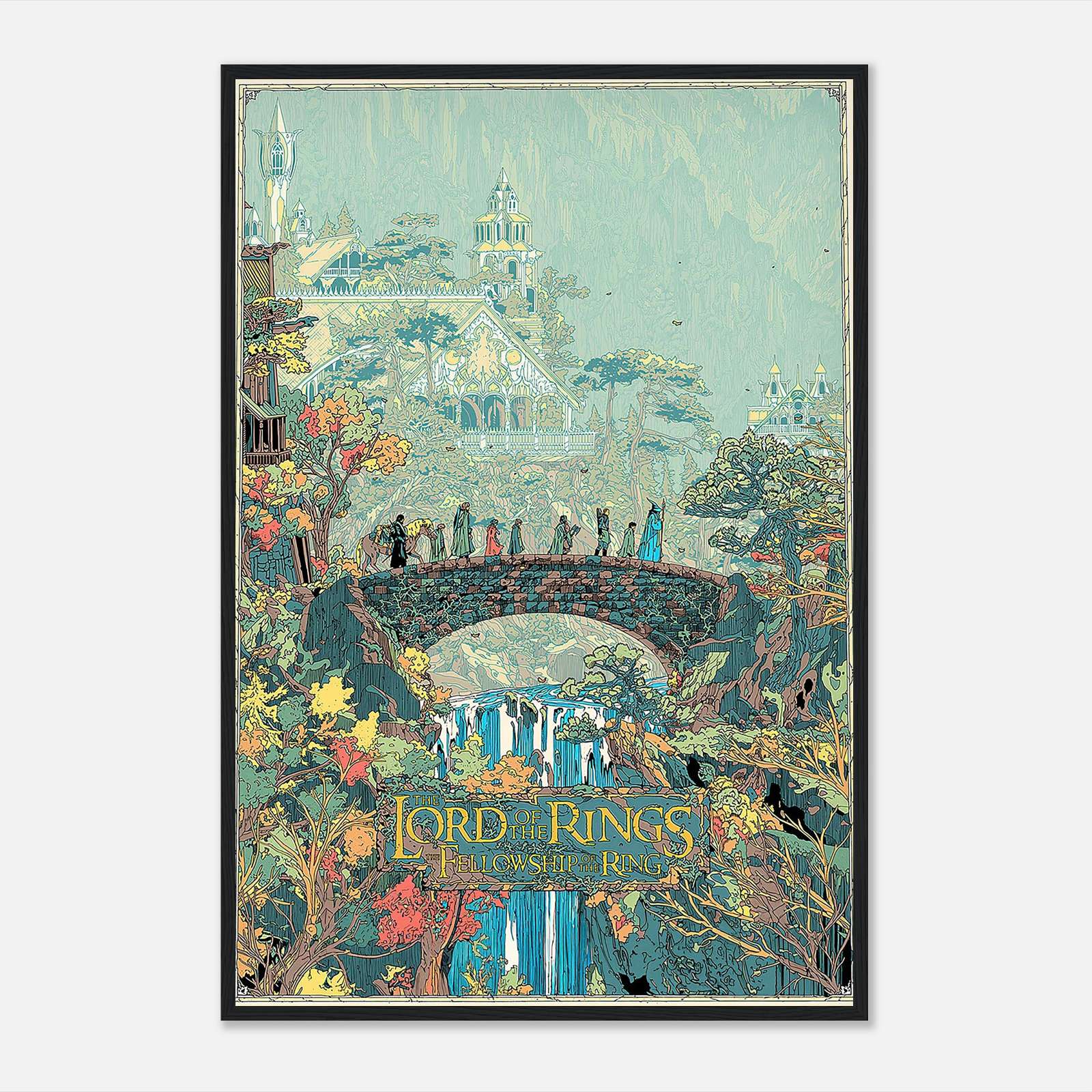 The Lord Of The Rings Movie Poster Iconic Wall Art For Fans Of The Epic ...